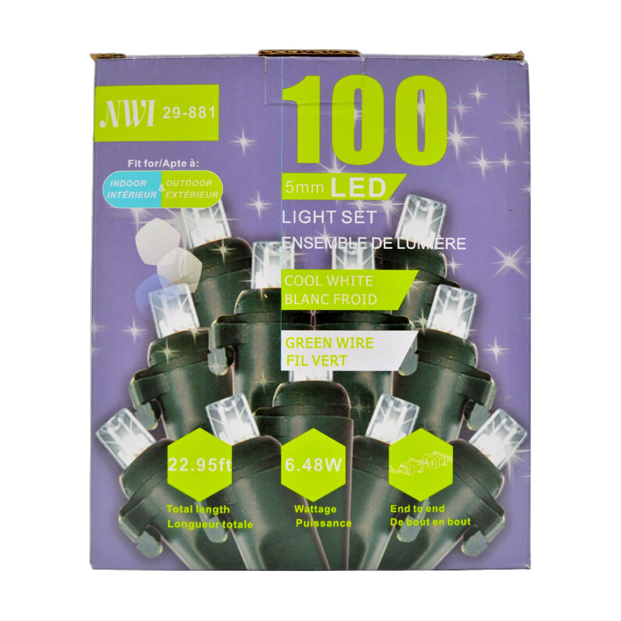 Maison Concepts 100 Lt 5Mm Led Indoor/Outdoor Light Set (Clear Bulbs ...