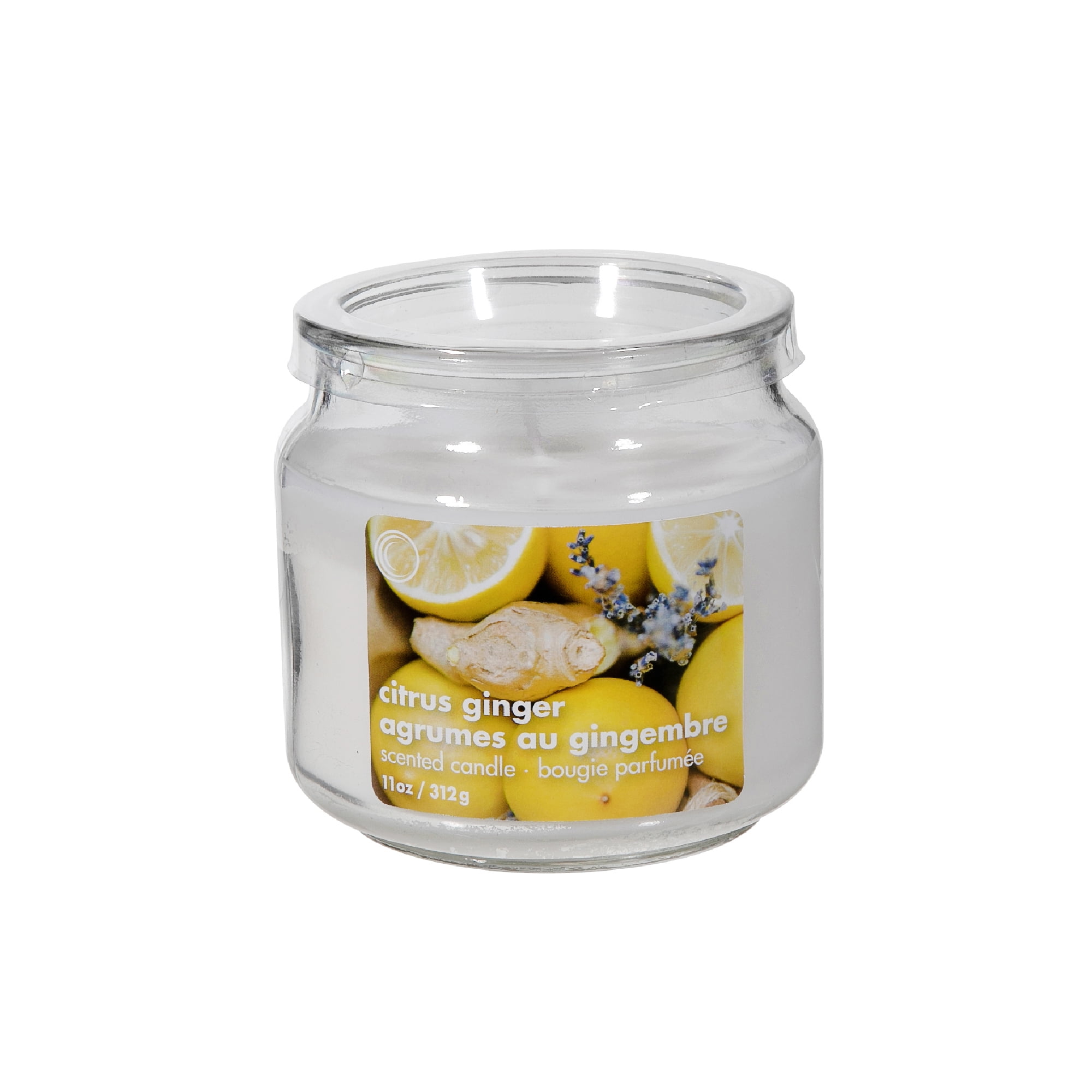 Maison Concepts 11 Oz Scented Jar With Pvc Lid Citrus Ginger - Set of 2 (3.75 L X 3.5 W X 3.5 H ...