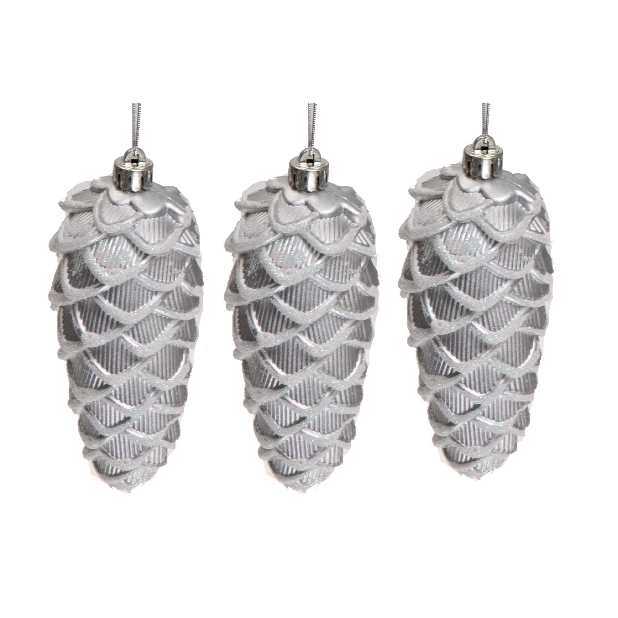 Maison Concepts 3 Pack Pinecones In Pvc Box Silver (1.75L X 1.75W X 4.75H) - Walmart.com