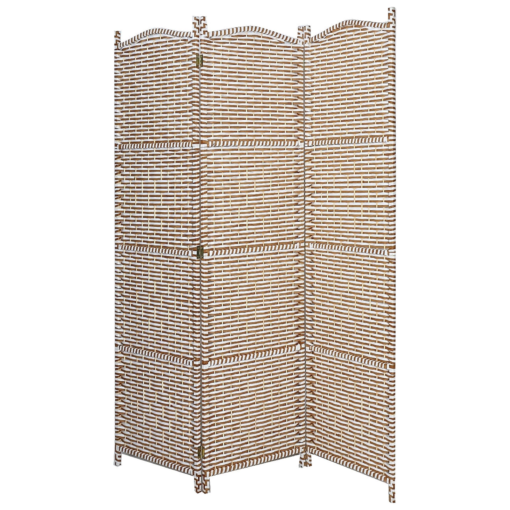 Maison Concepts 3 Panel Woven Bamboo Screen Reese (53 L X 5 W X 32 H ...