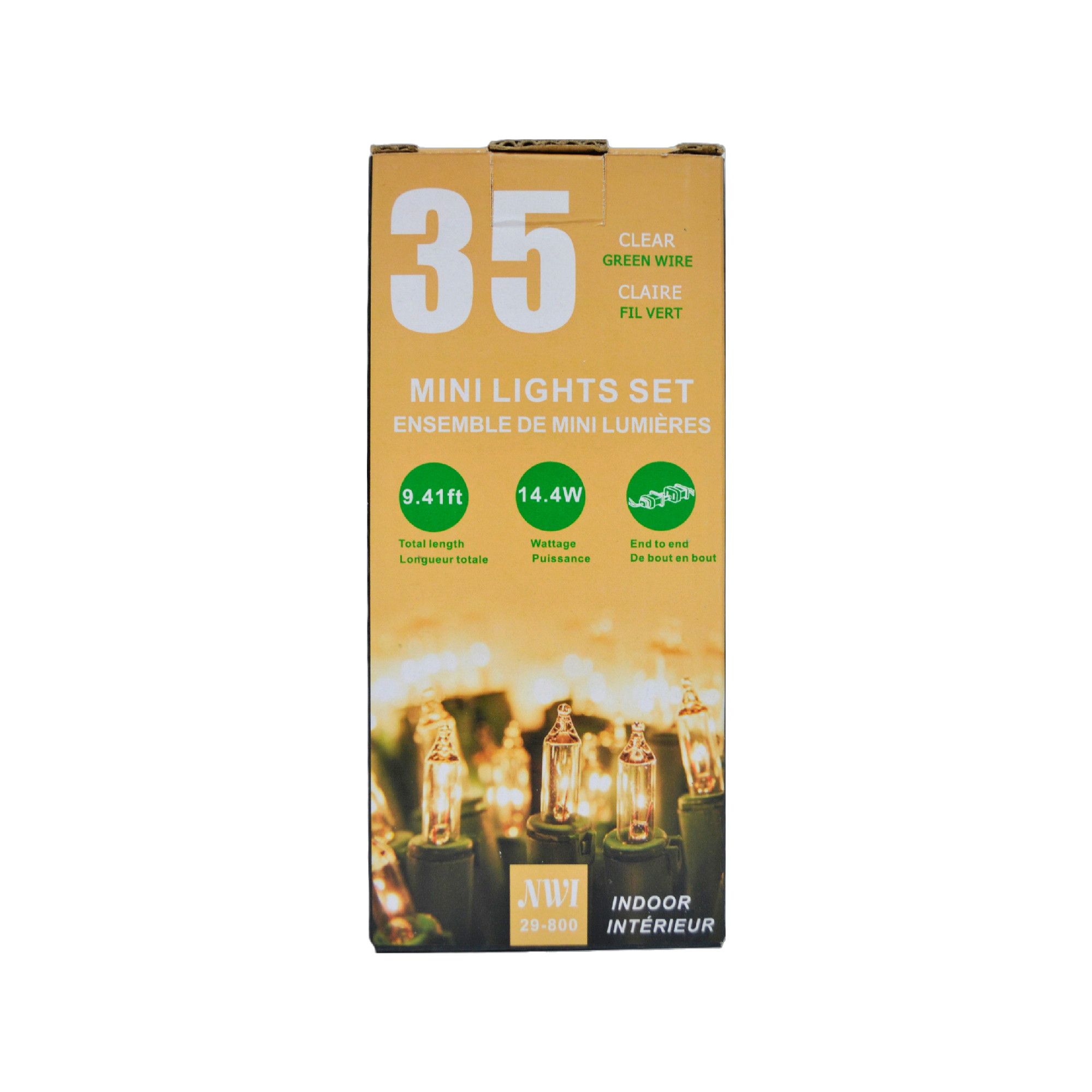Maison Concepts 35 Lt Indoor Mini Light Set (Clear Bulbs) - Set of 2 ...