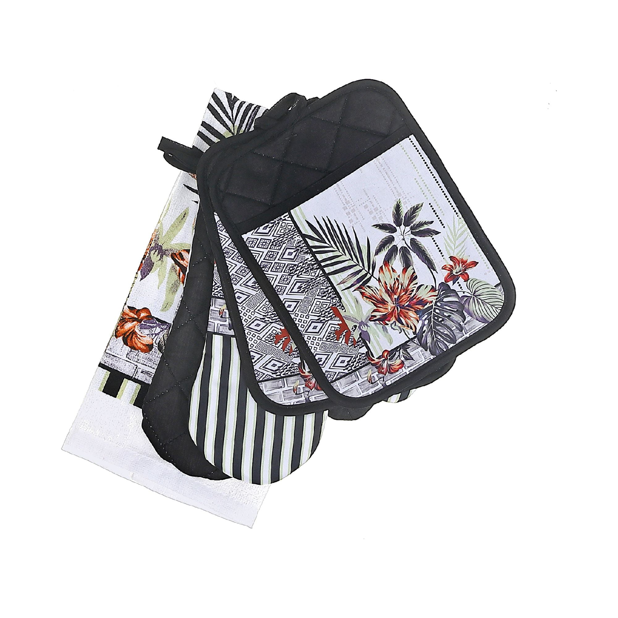 Maison Concepts 5 Pc Kitchen Set Tropical Chic (16L X 26W X 16H ...