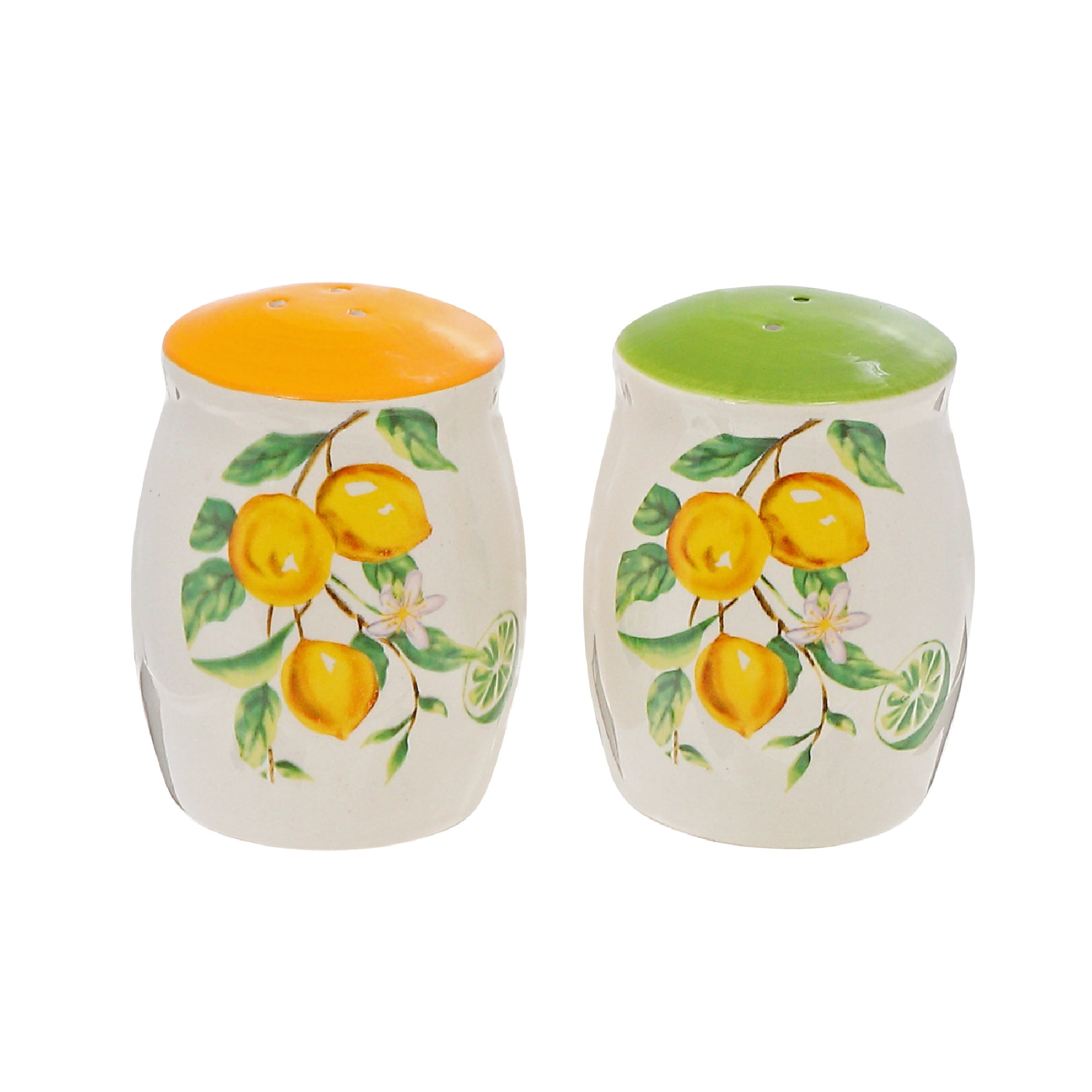 Maison Concepts Ceramic Lemon Salt & Pepper Shaker Set (2.4L X 2.4W X 3 ...