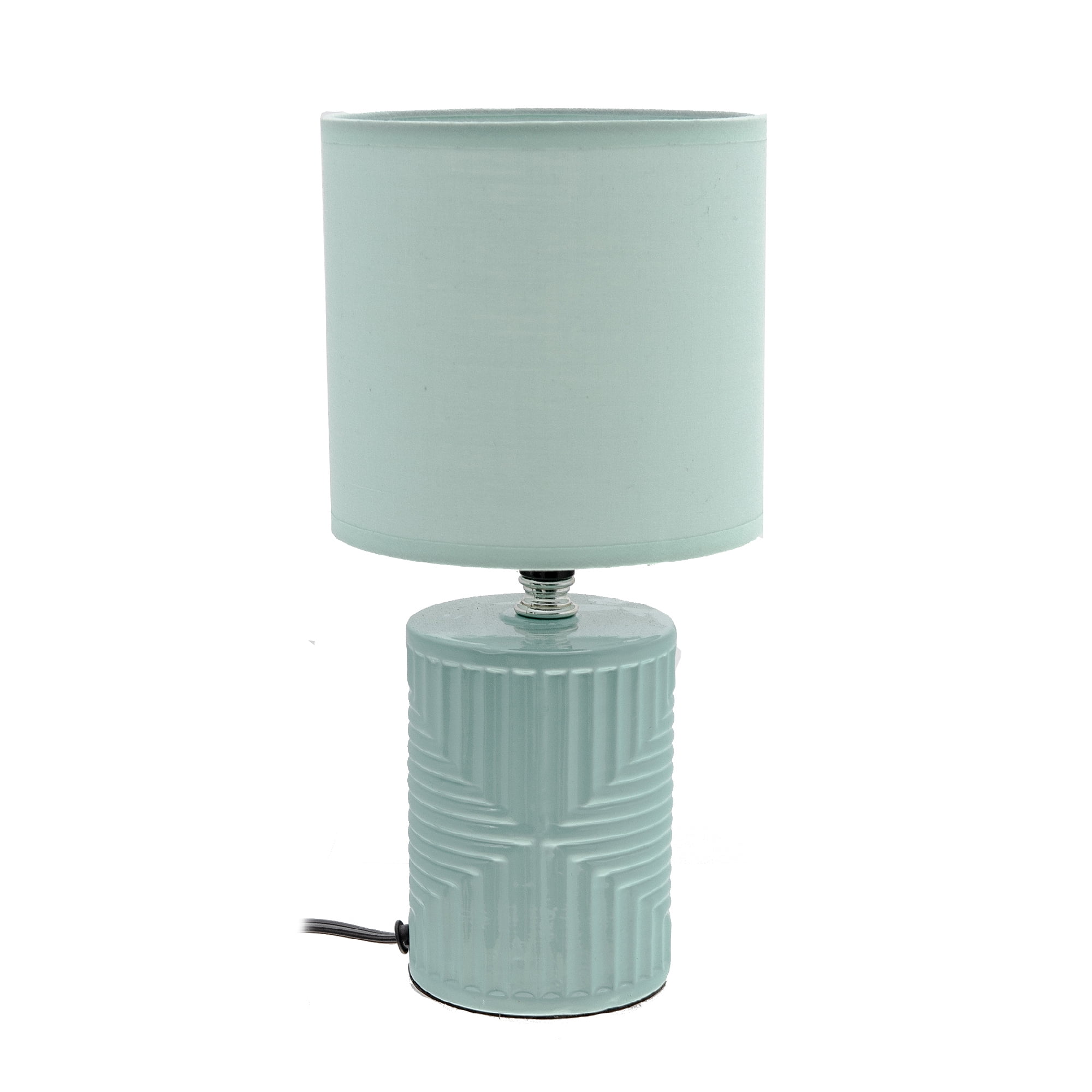 Maison Concepts Ceramic Table Lamp With Shade Equator Mint Green (Green ...