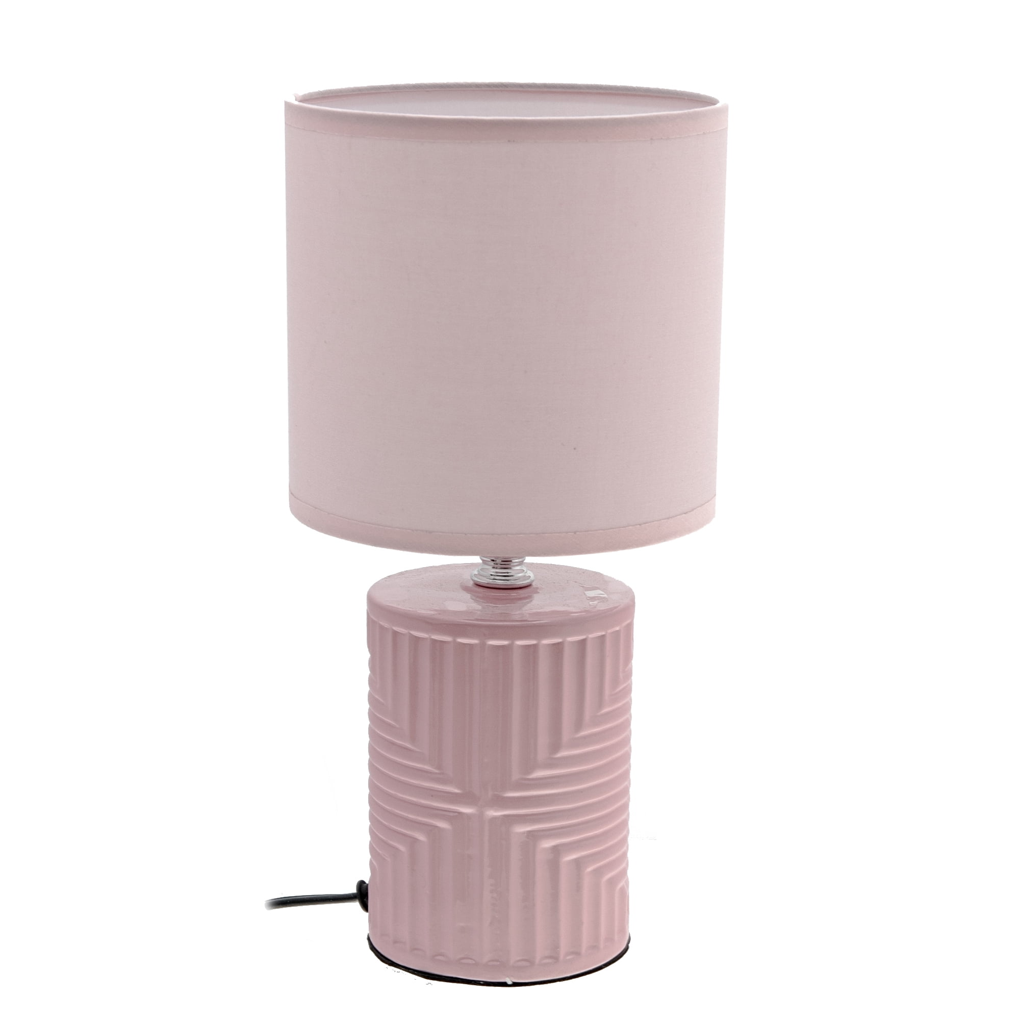Maison Concepts Ceramic Table Lamp With Shade Equator Pink (Pink) 6" X ...