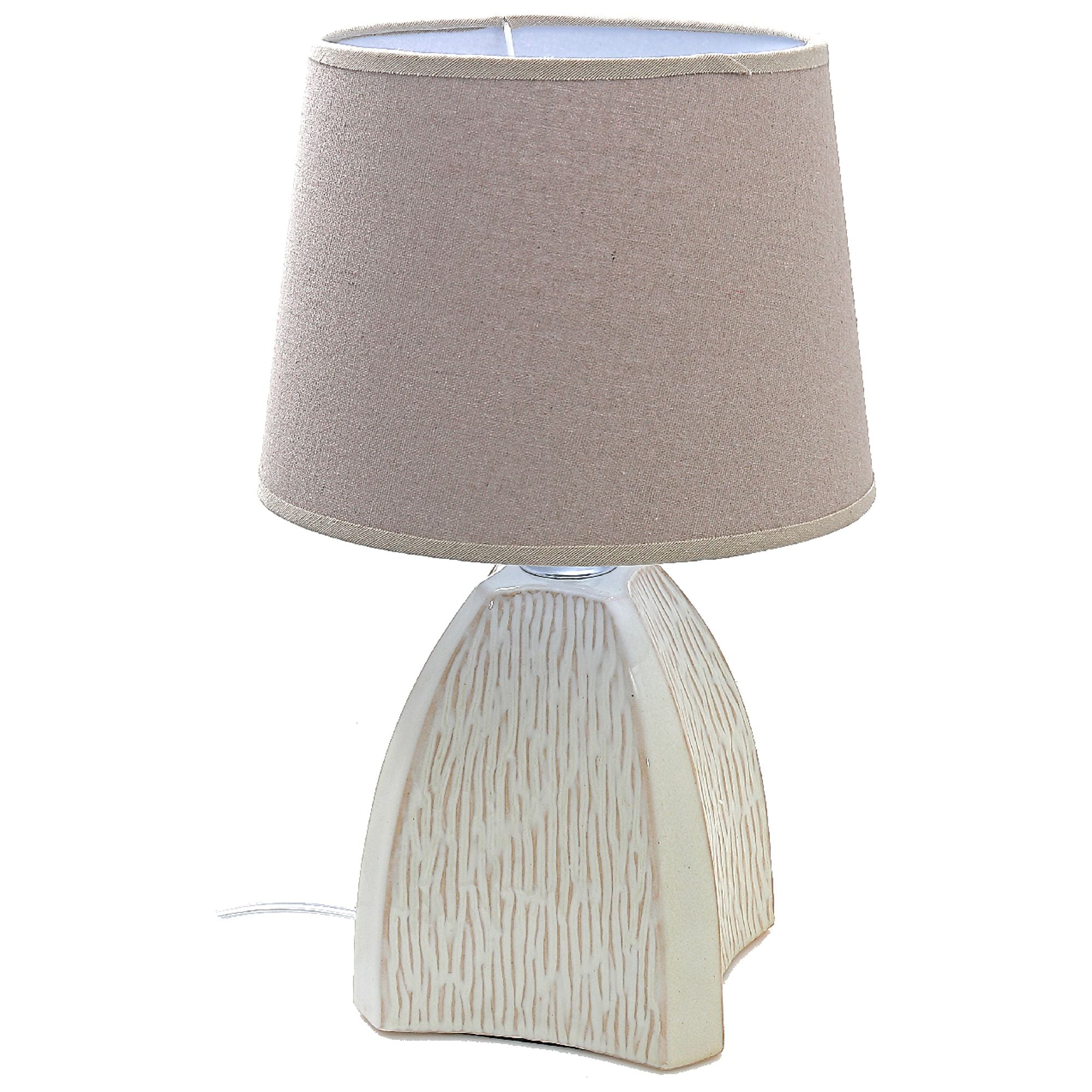 Maison Concepts Ceramic Table Lamp With Shade (Pyramidal) (9.8L X 9.8W ...