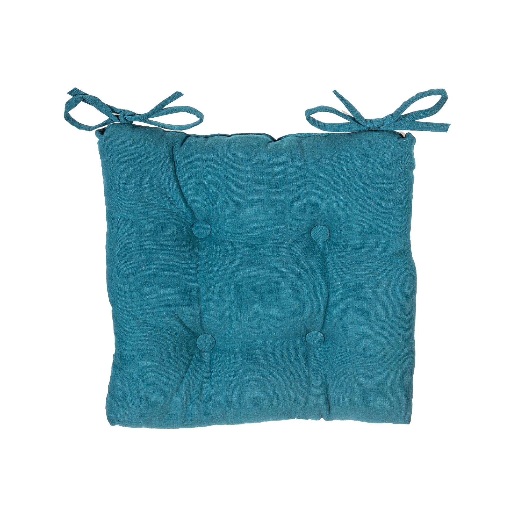 Maison Concepts Chair Pad 18" X 18" Teal -Set of 2 (20 L X 20 W X 4 H ...