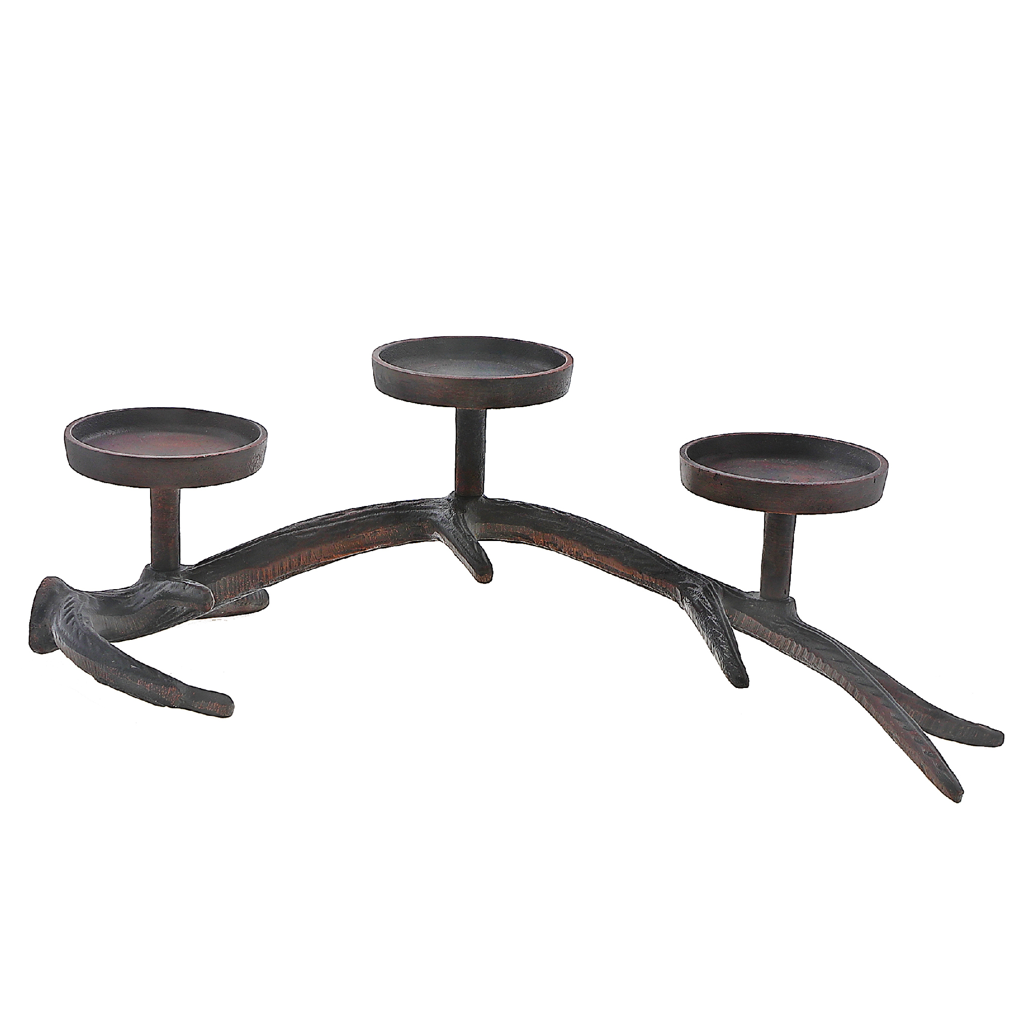 Maison Concepts Christmas Antler Stand With 3 Pillar Holder (15.5L X 5 ...