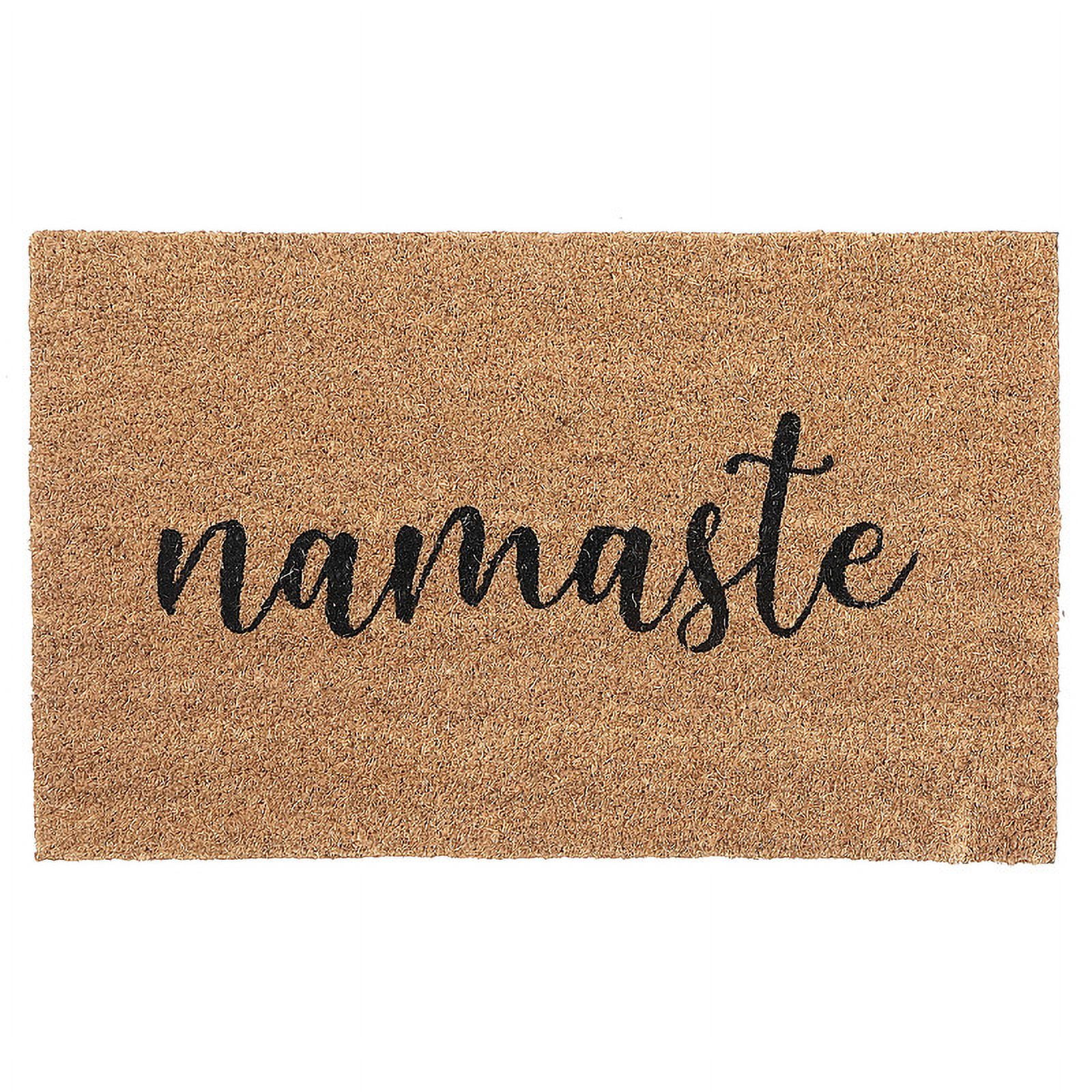 Maison Concepts Coir Door Mat (Namaste) (18L X 30W X 1H) - Walmart.com