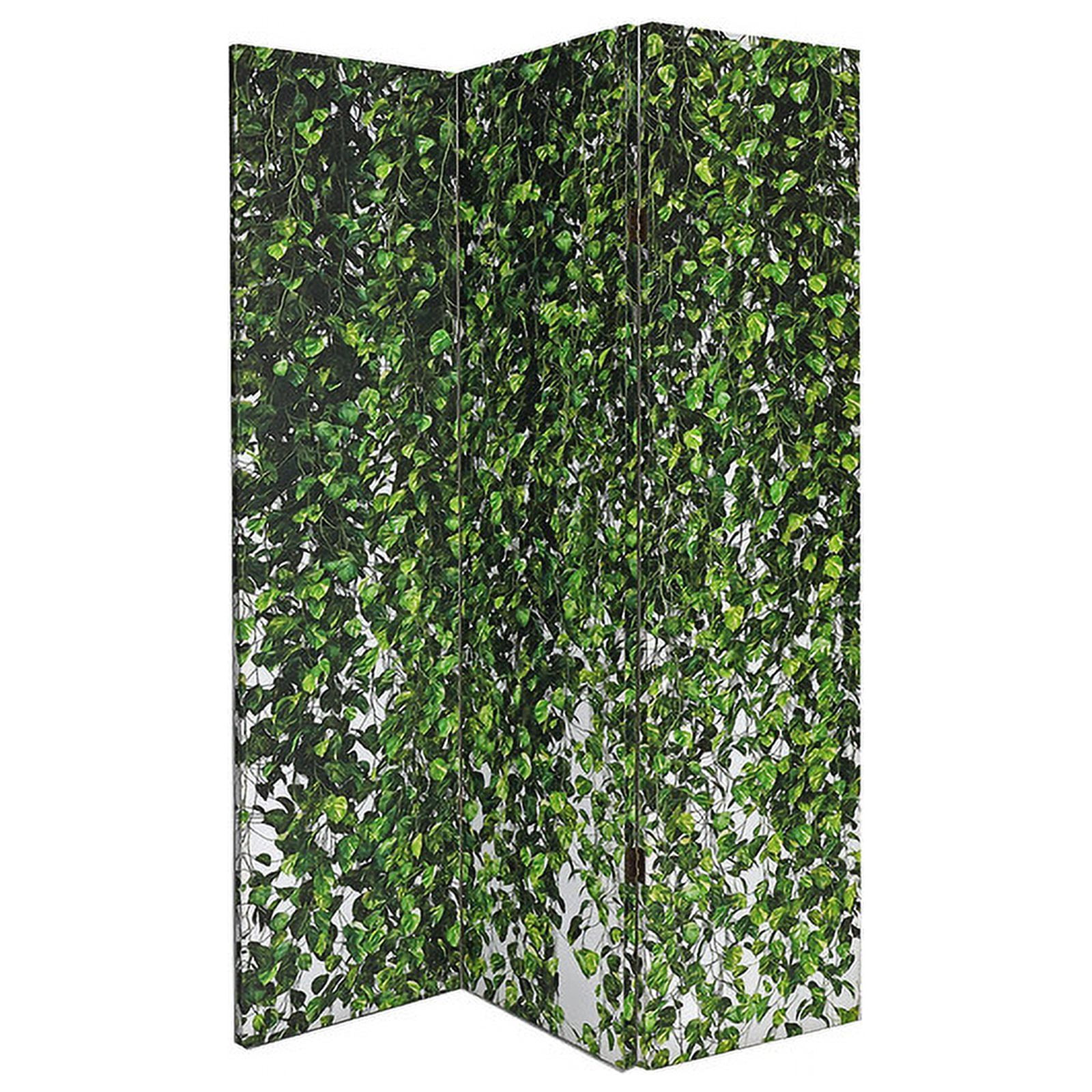 Maison Concepts Double Sided Canvas Screen (Ivy Greenery) (1L X 47.5W X ...