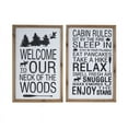 Maison Concepts Framed Wood Wall Sign (Cabin Rules/Neck Of The Wood ...