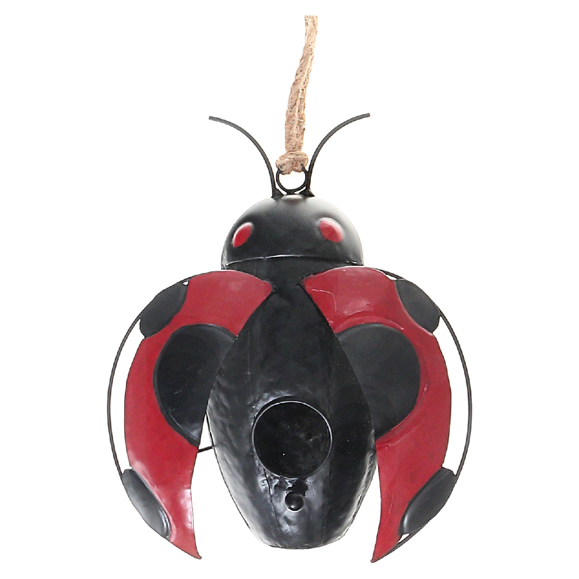 Maison Concepts Metal Ladybug Birdhouse (10L X 4.75W X 9H) - Walmart.com