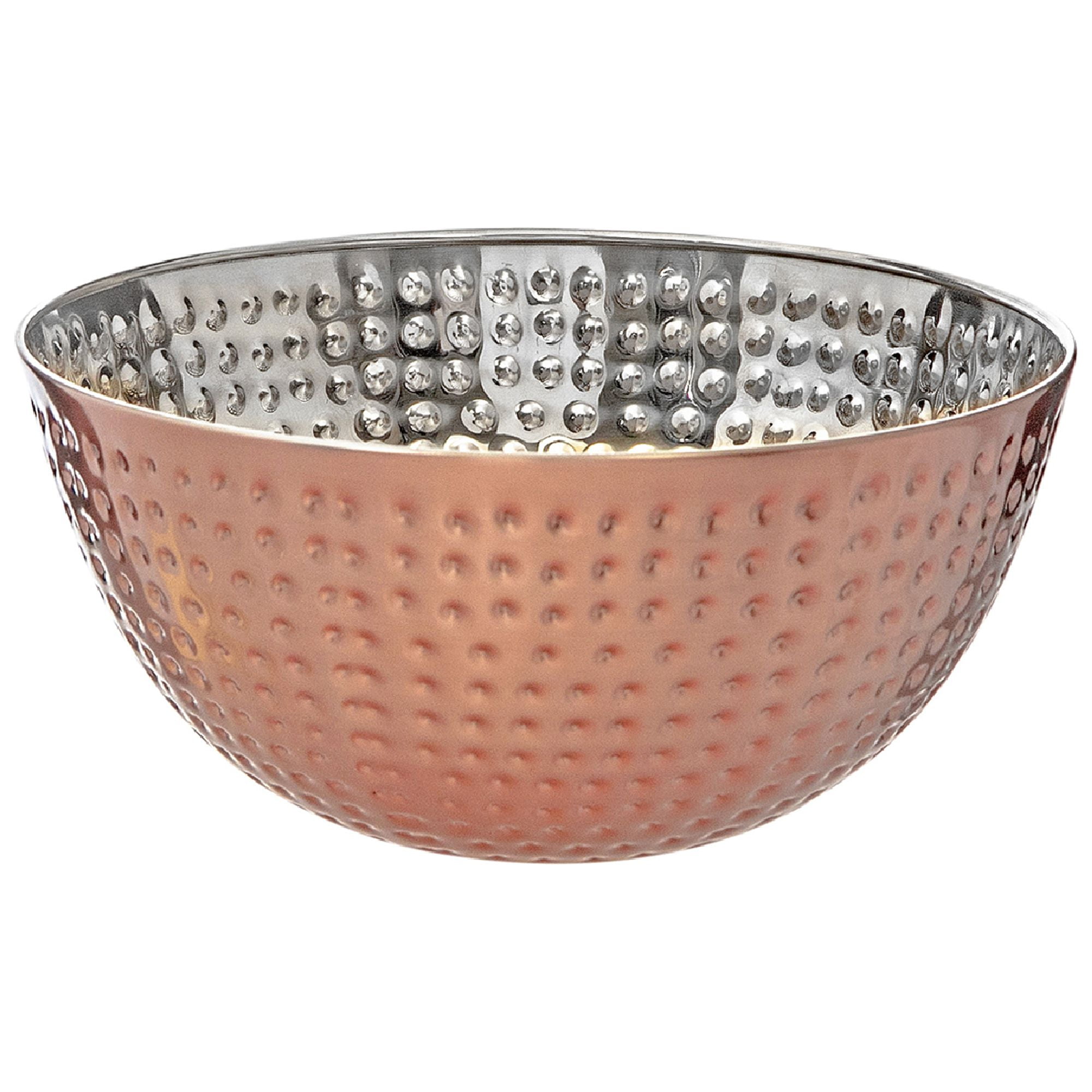 Maison Concepts Metallic Rose Hammered Salad Bowl 7.50" - Walmart.com