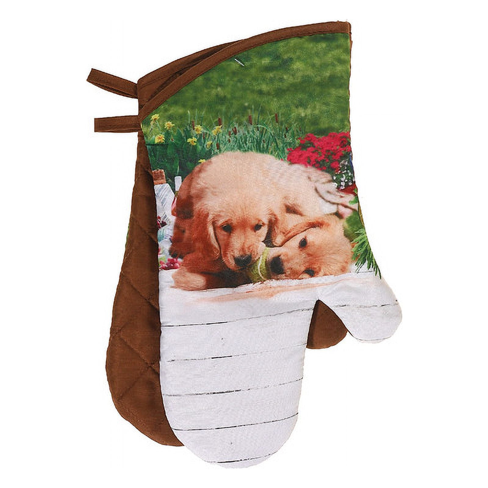 Maison Concepts Oven Mitts (2 Pcs) (Dogs Chewing Ball) - Set of 2 (7L X 14W X 1H) - Walmart.com