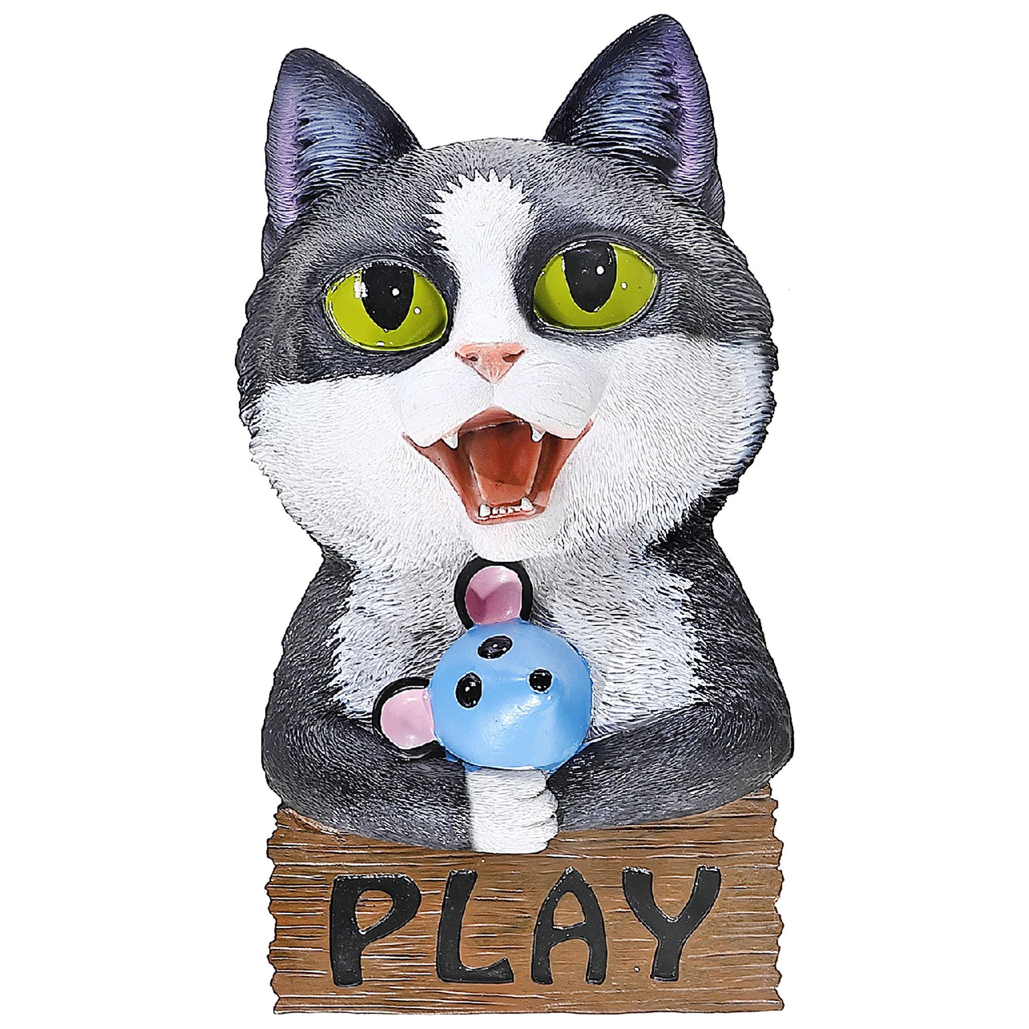 Maison Concepts Play Cat Sign Mousing Around (2L X 2W X 10.85H ...