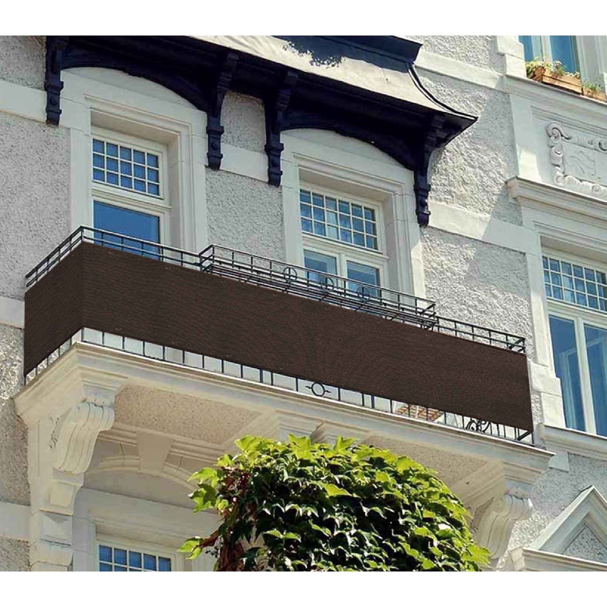 Maison Concepts Privacy Balcony Cover Chocolate (0.5 L X 192 W X 32 H ...