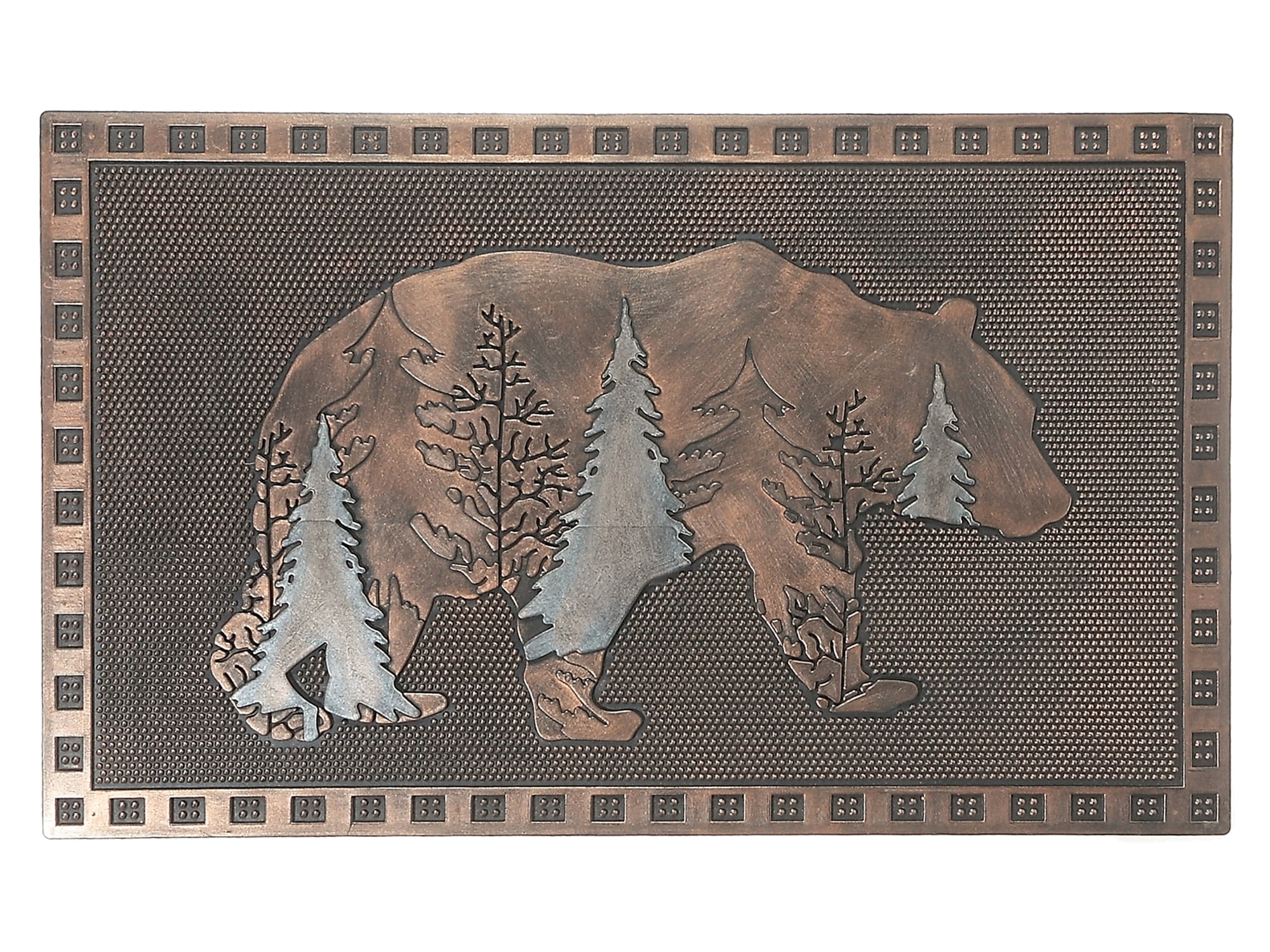 Maison Concepts Rubber Mat Evergreen Bear (5 L X 6 W X 18 H) - Walmart.com
