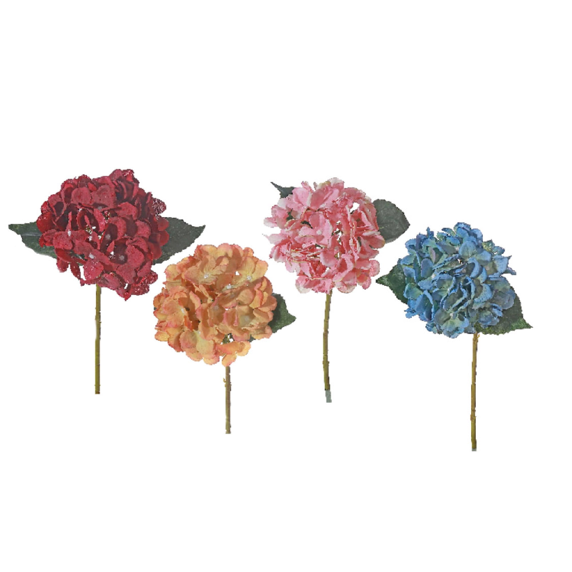 Maison Concepts Single Hydrangea Pick (Blue) 2" X 6" X 17" -Set of 4 ...