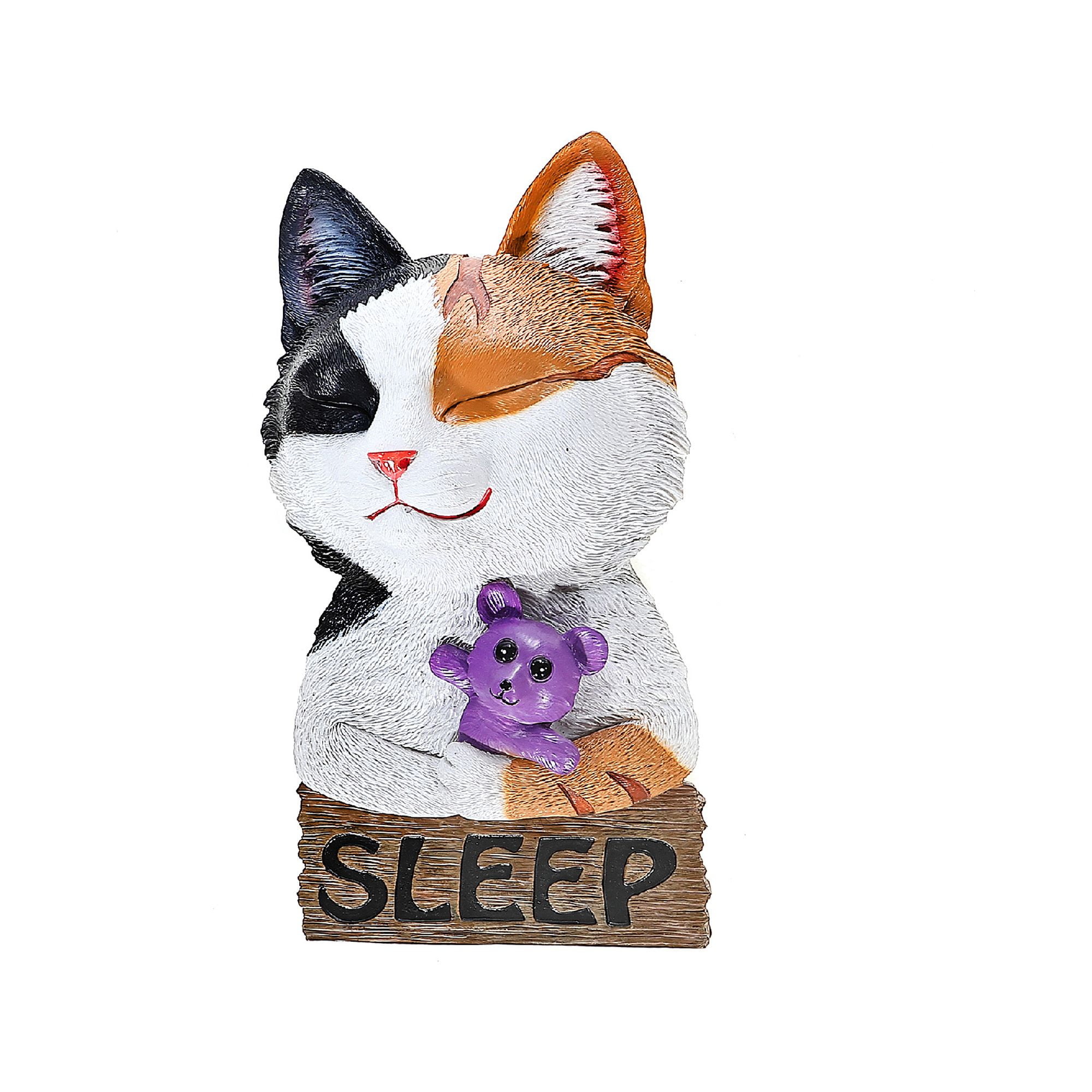 Maison Concepts Sleep Cat Sign Caught Catnapping (2L X 2W X 10.85H ...