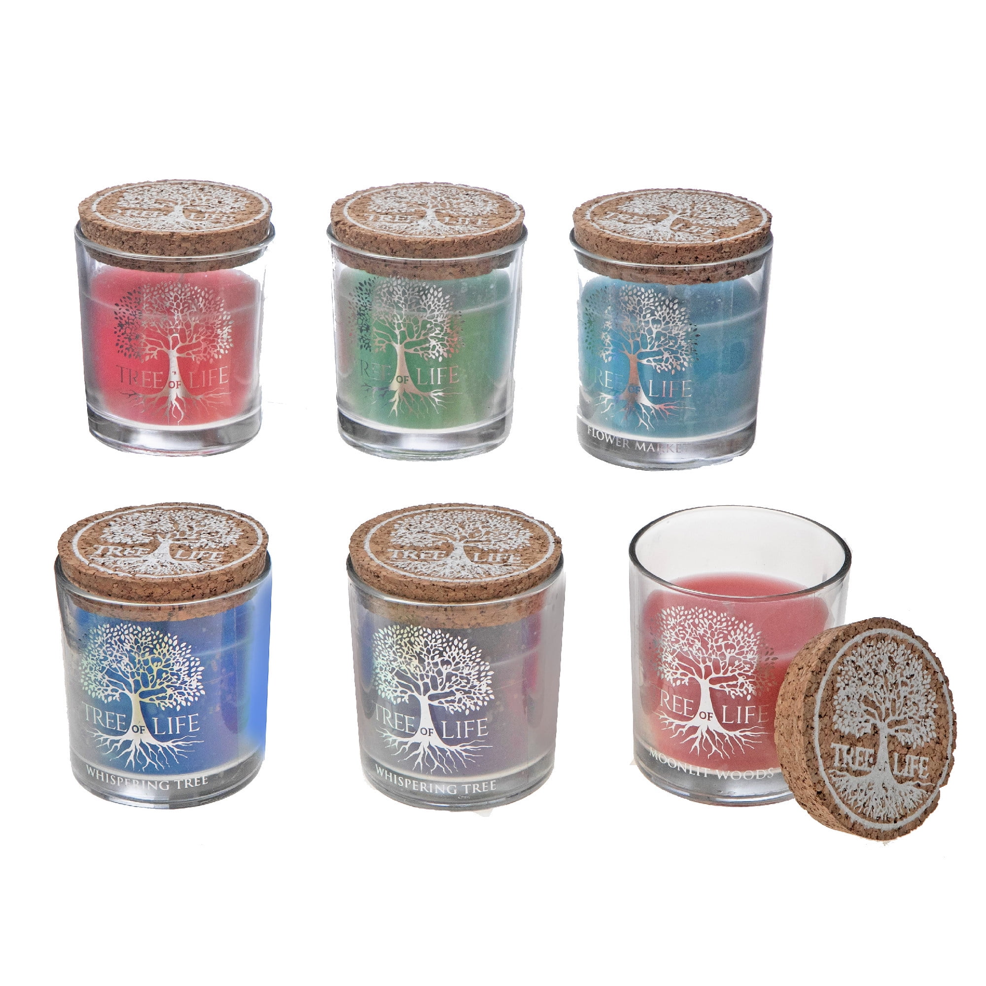 Maison Concepts Tree Of Life Scented Candle In Glass Votive With Cork ...
