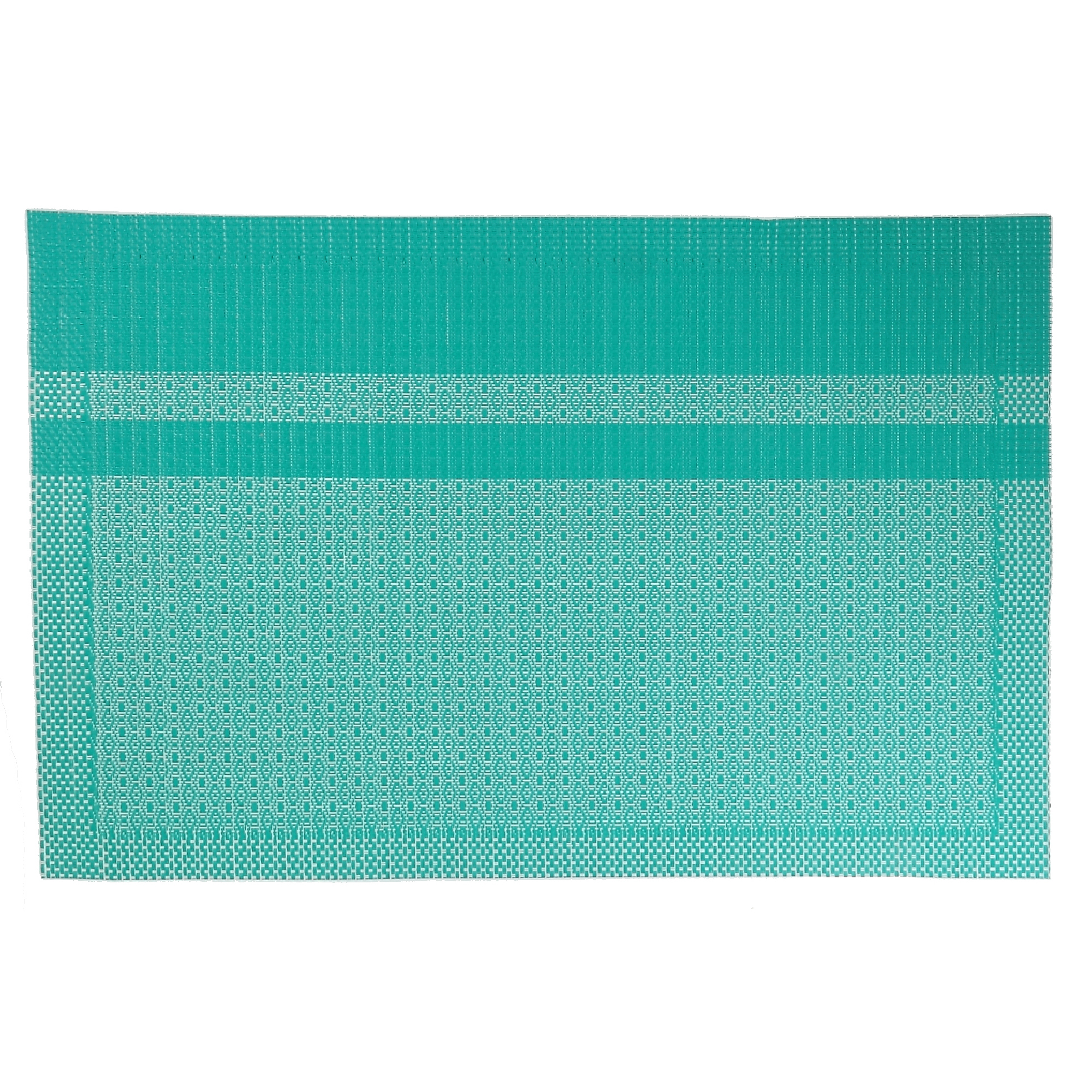 Maison Concepts Vinyl Placemat Honeycomb Teal -Set of 12 (14 L X 20 W X ...