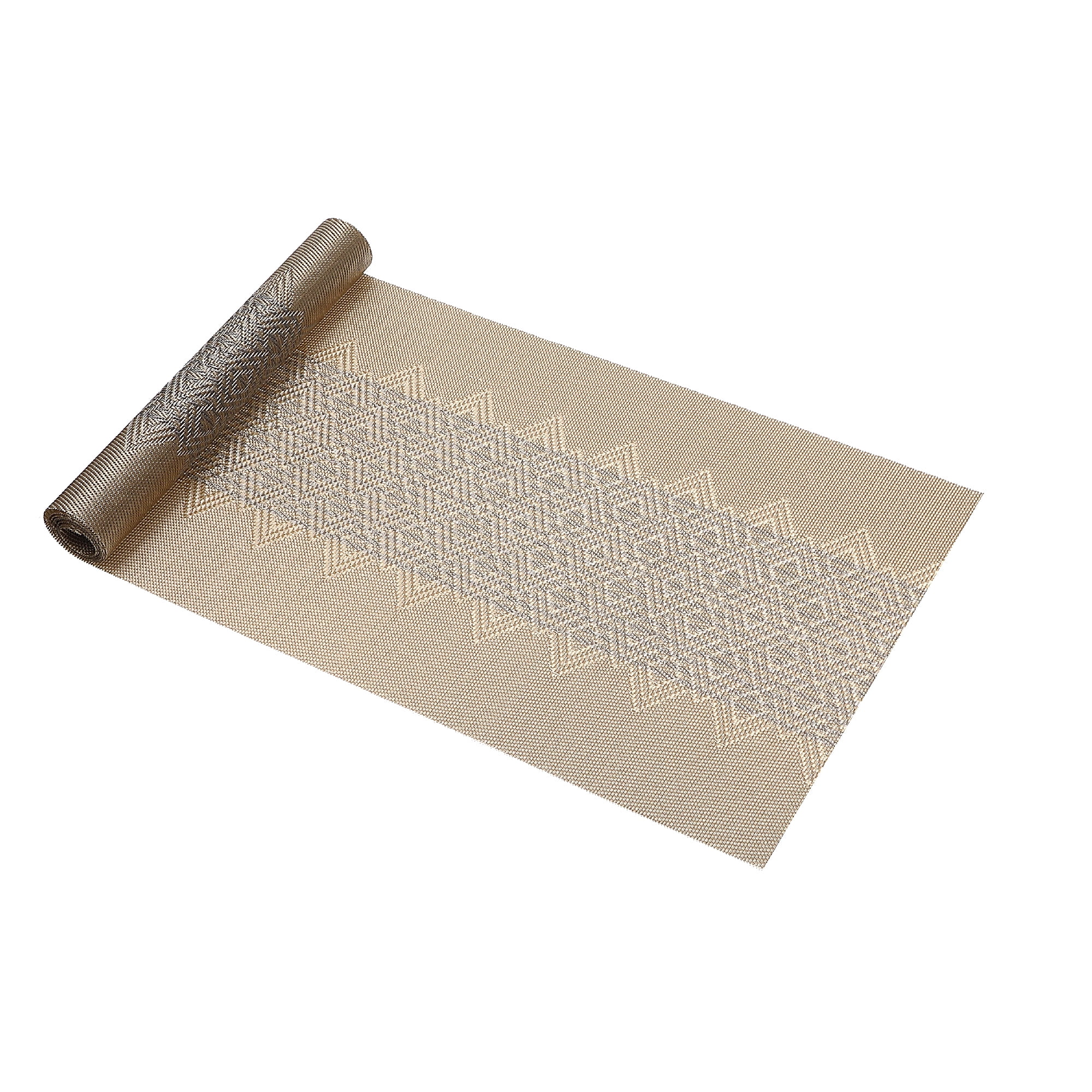 Maison Concepts Vinyl Table Runner 72" Diamond Band Gold - Set of 2 ...