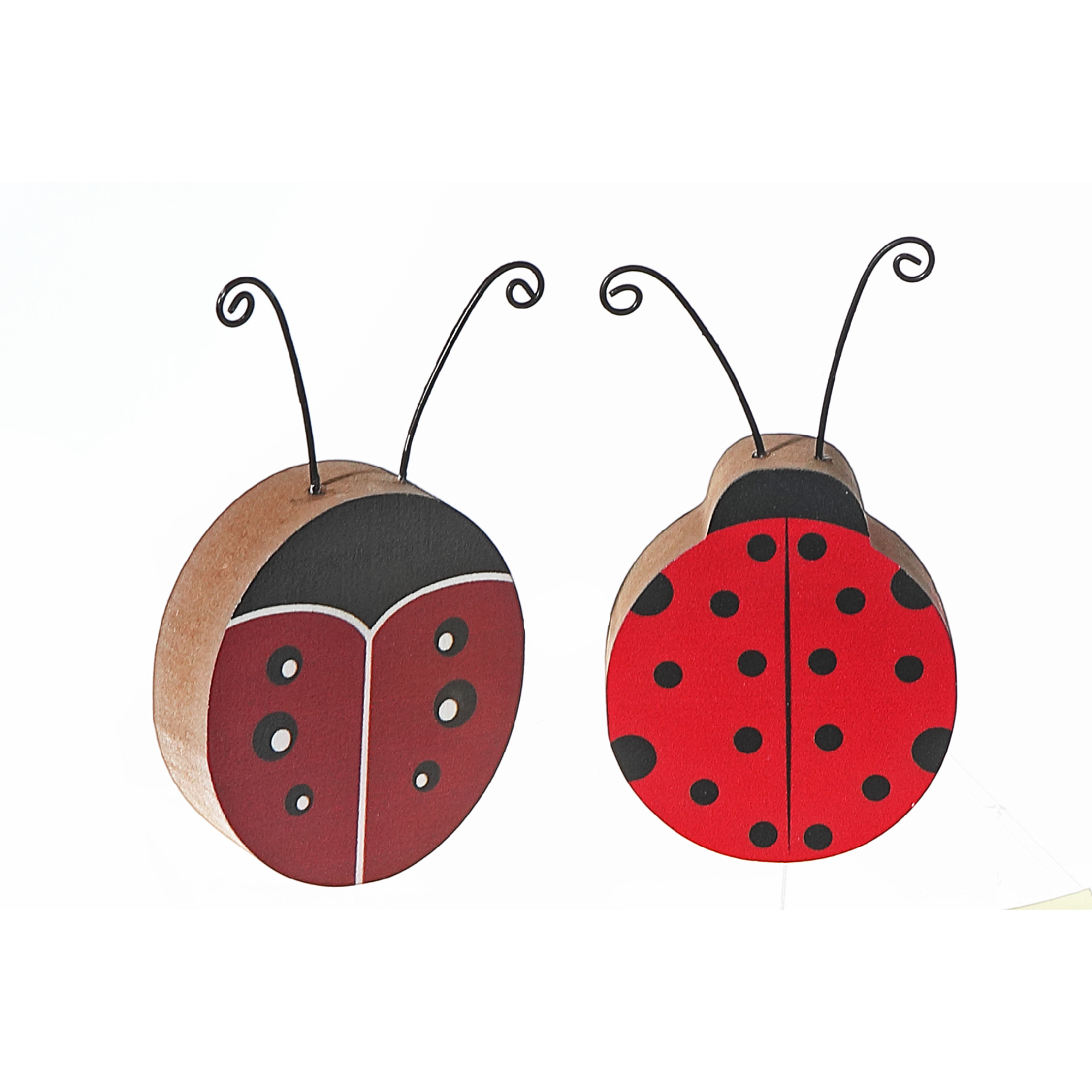 Maison Concepts Wooden Ladybug Figurine Asstd - Set of 2 (3.15L X 1W X ...