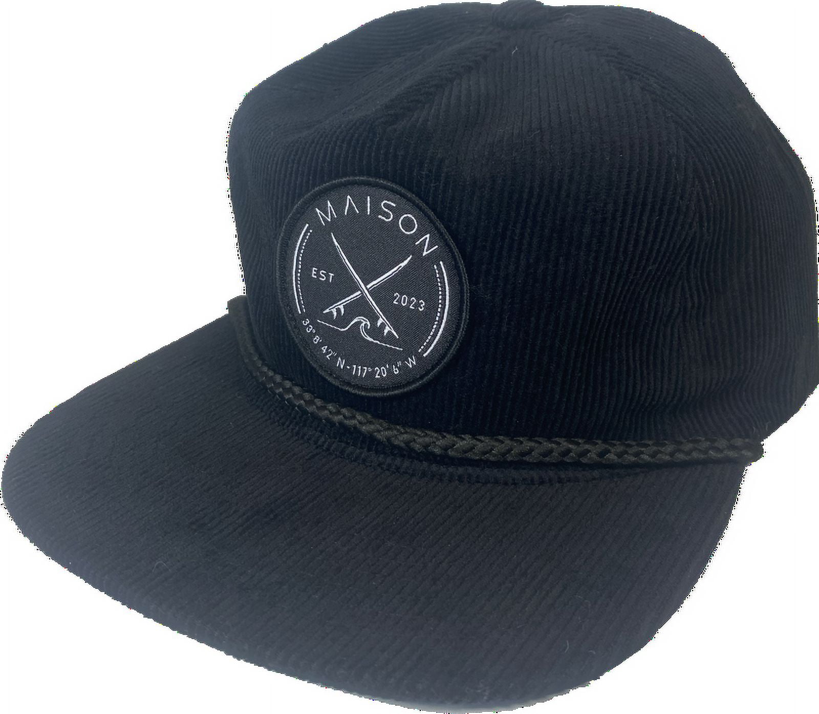 Maison Corduroy Rope Snapback, Unisex, Adjustable Surf Hat With Custom ...