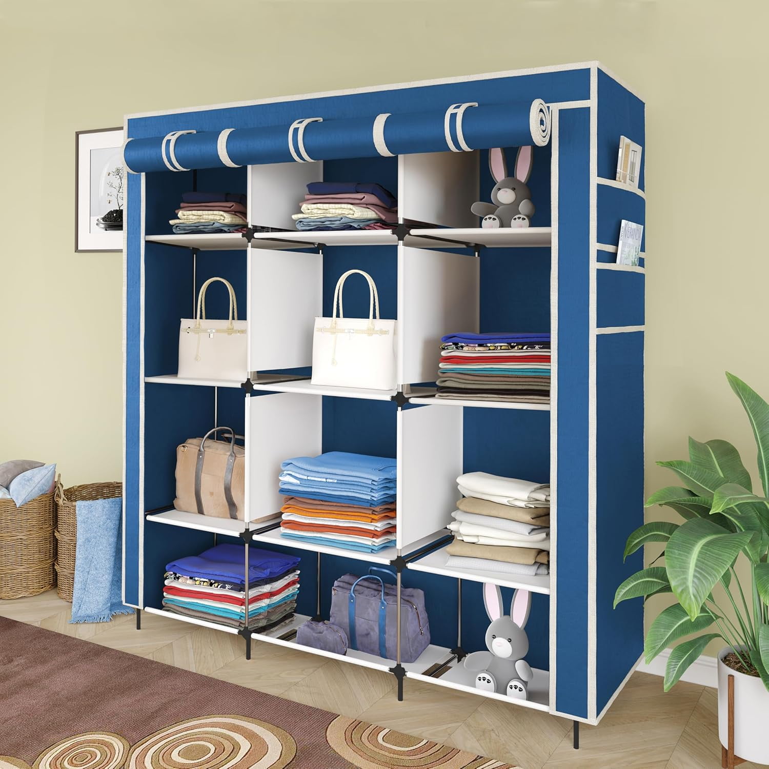 Maison Cuisine 12 Layer Collapsible Portable Foldable Wardrobe Storage ...