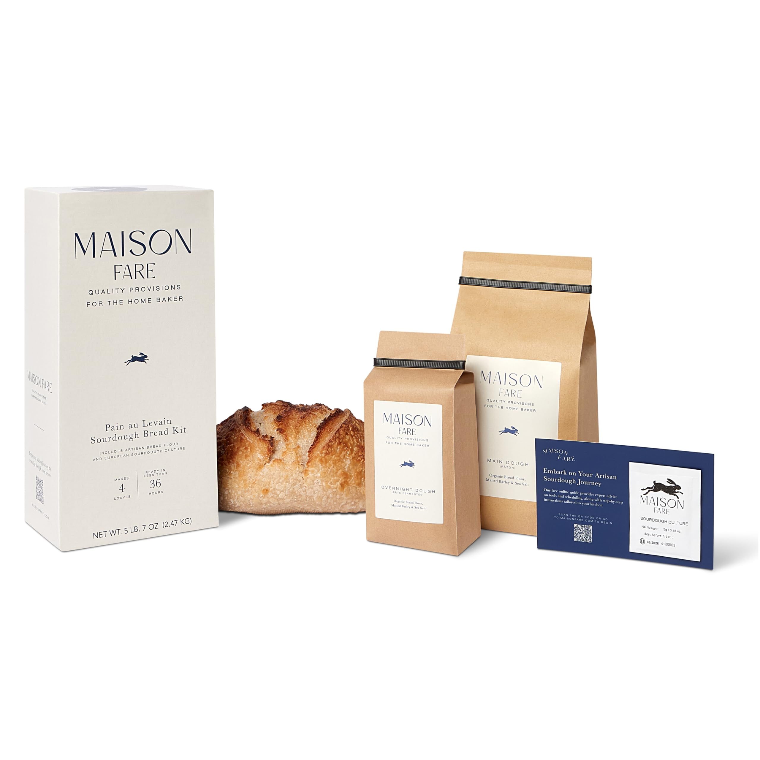 Maison Fare Sourdough Breadmaking VTF5 Kit - Fast-Activating Starter ...