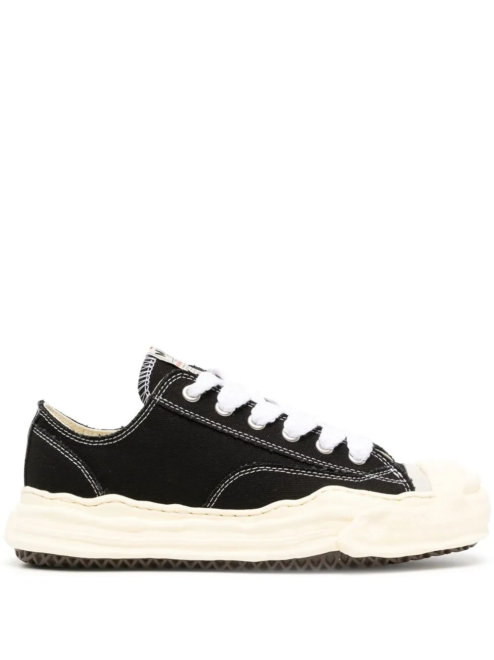Maison MIHARA YASUHIRO MMY Shoes Black lace-up low-top sneakers ...