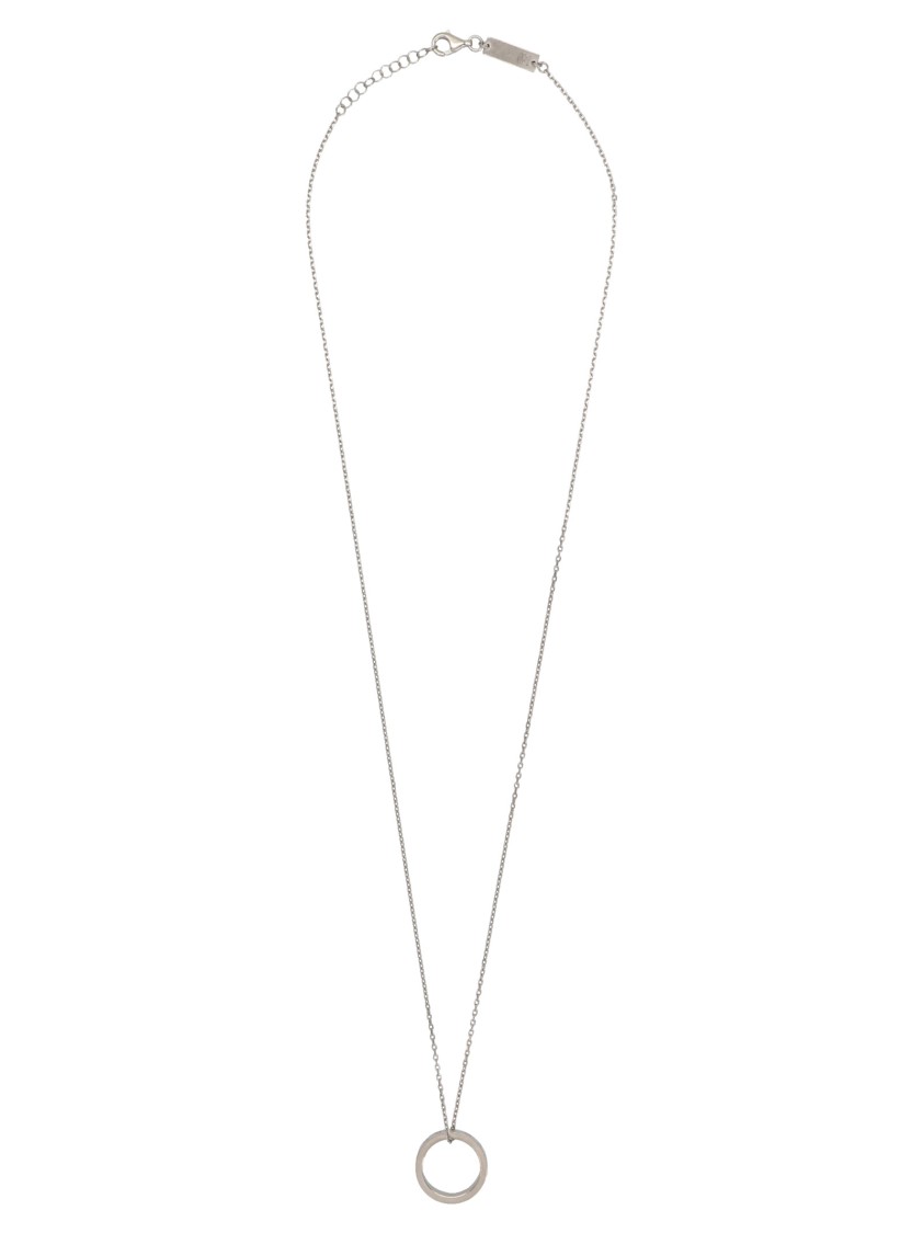 Maison Margiela Loop Charm Necklace Silver - Walmart.com