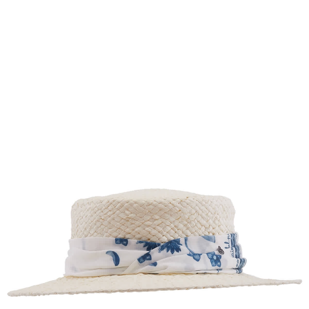 Maison Michel Ladies Beige Kiki Straw Boater Hat, Size Small - Walmart.com