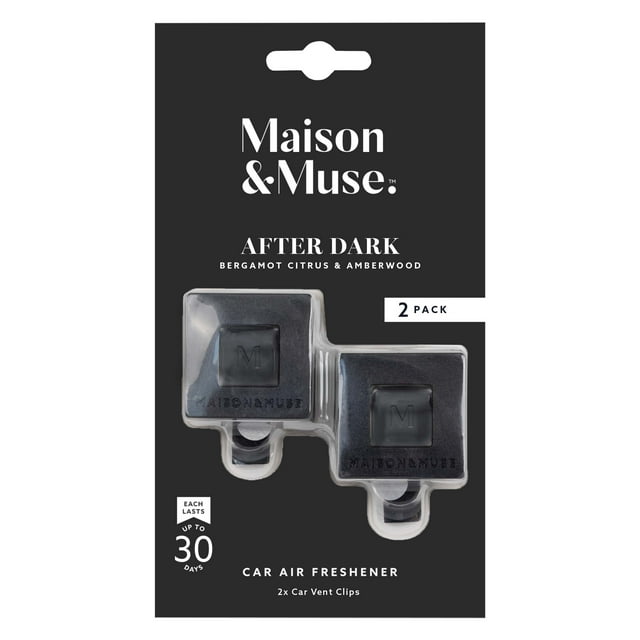 Maison & Muse Car Freshener Vent Clip, 2 Pack - Bergamot Citrus ...