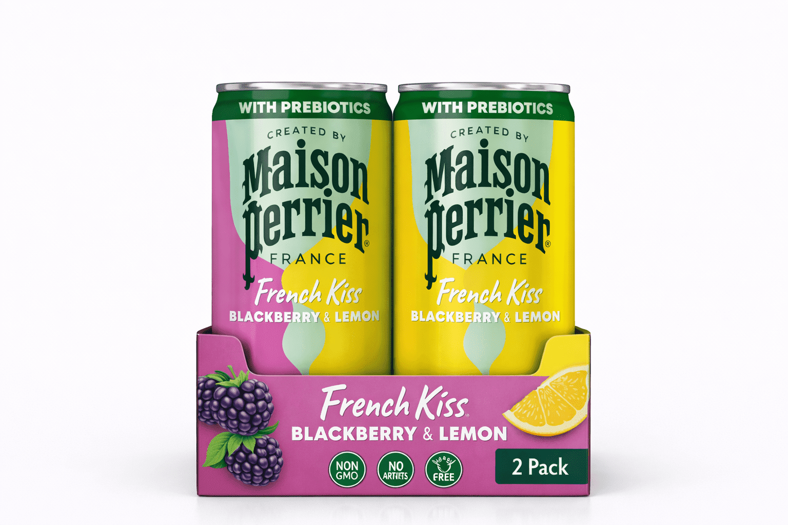 Maison Perrier French Kiss Sparkling Juice Beverage, Blackberry & Lemon ...