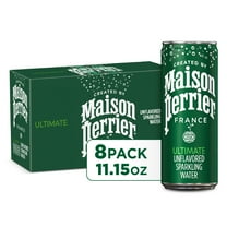 Maison Perrier Ultimate Unflavored Sparkling Water, 11.15 fl oz, 24 ...