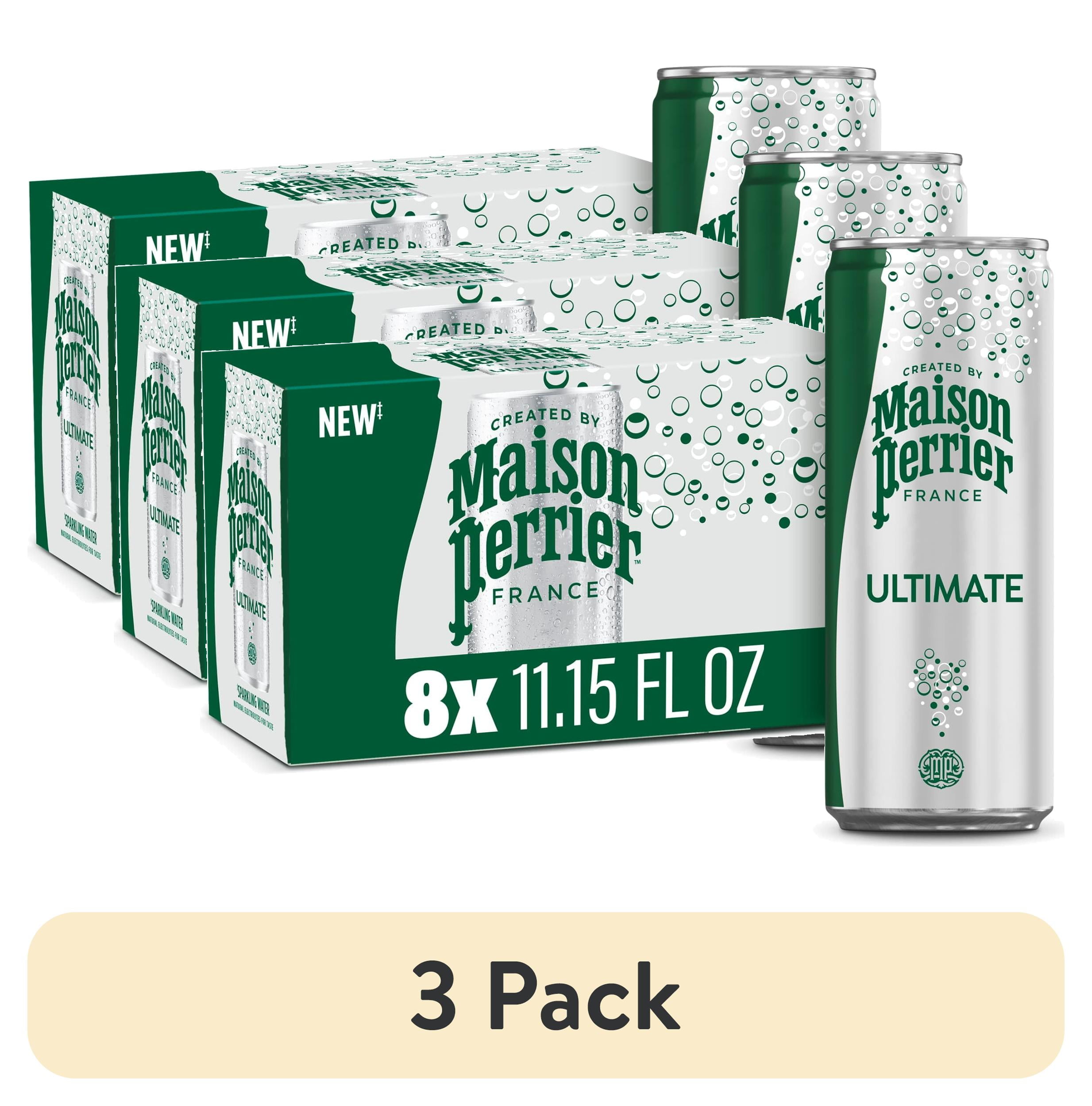 (3 pack) Maison Perrier Unflavored Ultimate Sparkling Water, 89.2 fl oz ...