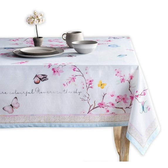 Maison d' Hermine Blossom in Spring 100% Cotton Tablecloth for Kitchen ...
