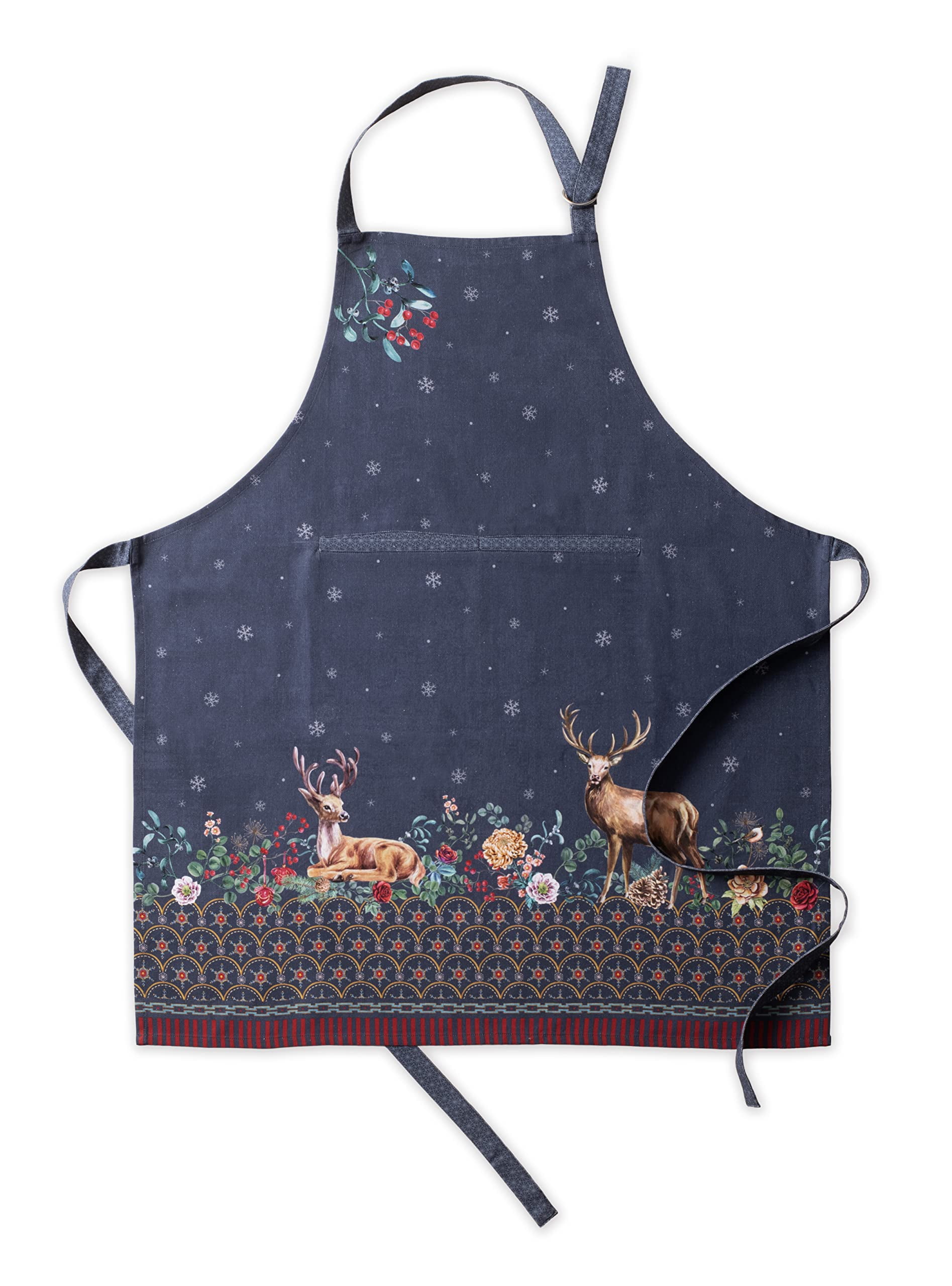 Maison d' Hermine Christmas Joy 100% Cotton 1 Piece Kitchen Apron with ...