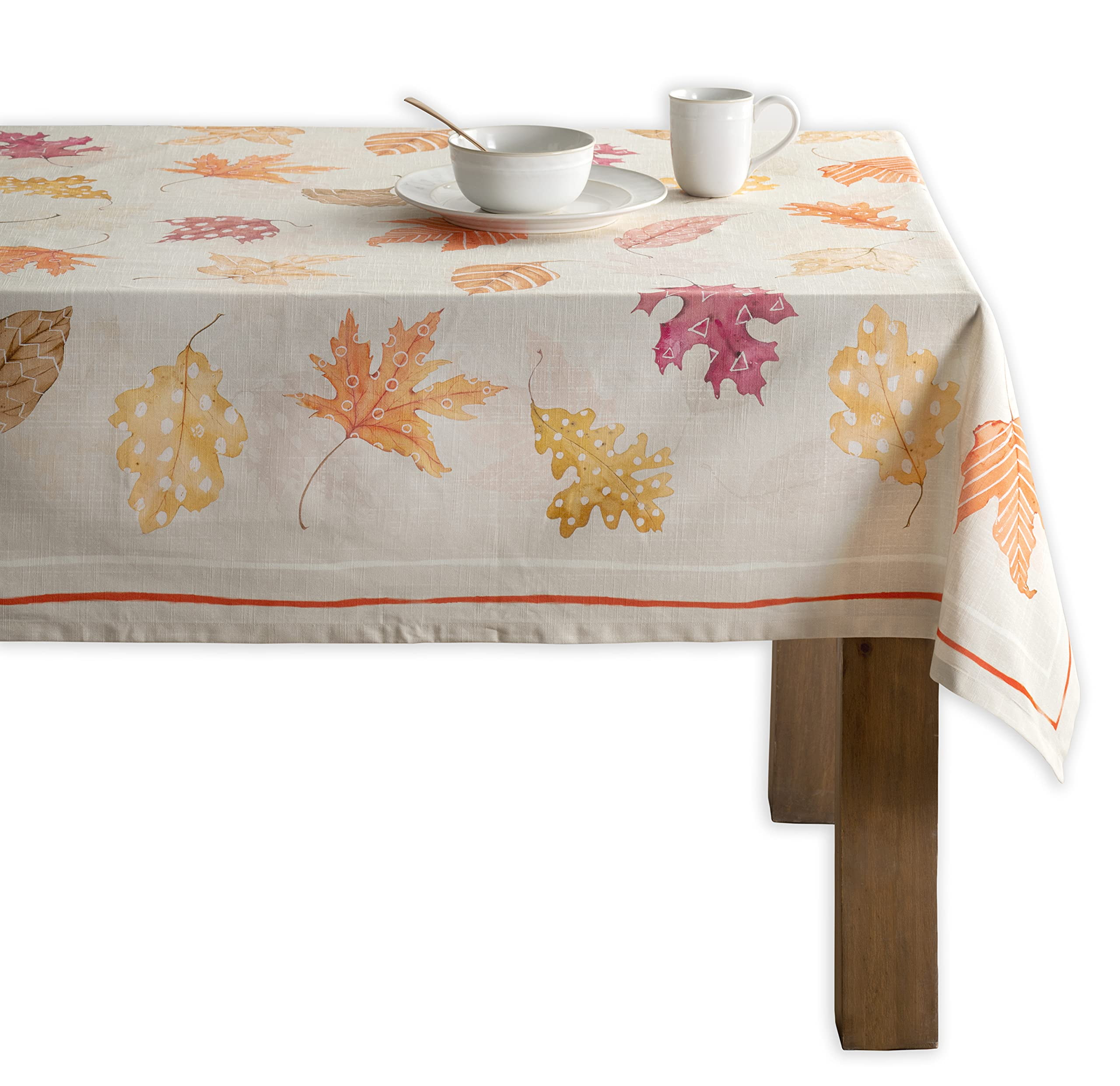 Maison d' Hermine Colors of Autumn 100% CottonTablecloth for Kitchen ...