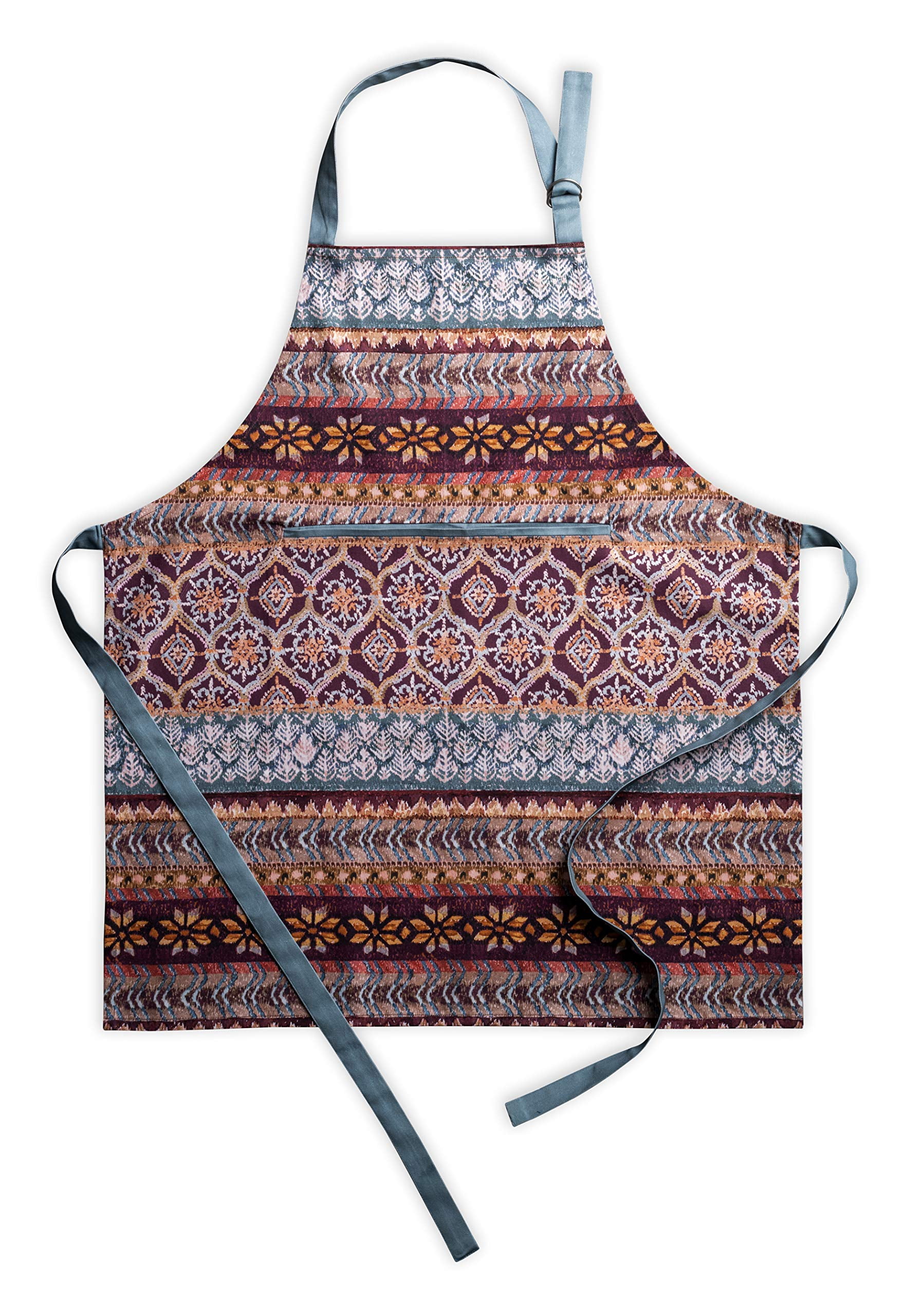 Maison d' Hermine Fair Isle 100% Cotton 1 Piece Kitchen Apron with an ...