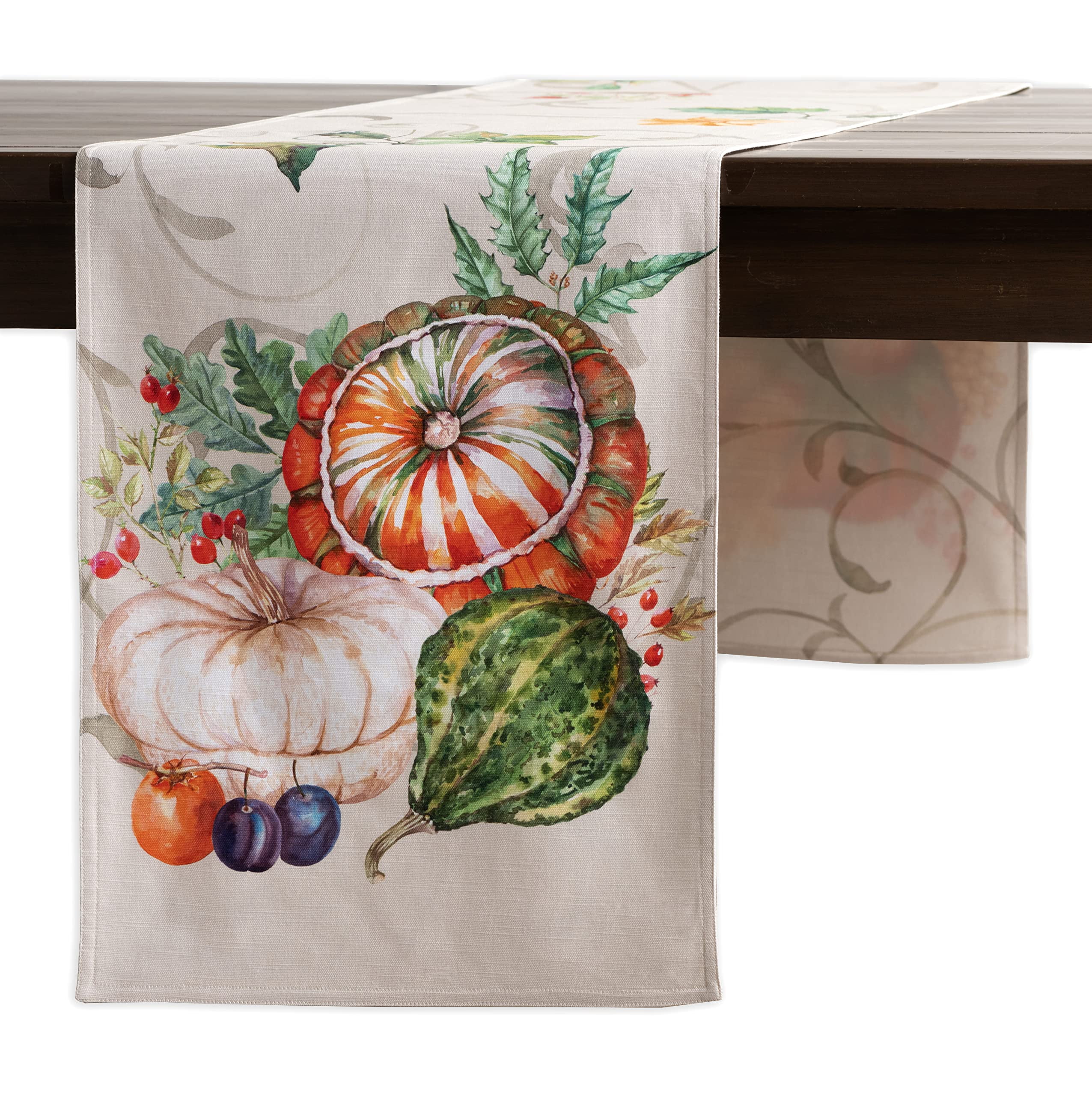 Maison d' Hermine Lumina 100% Cotton Table Runner for Party | Dinner | Holidays | Kitchen ...