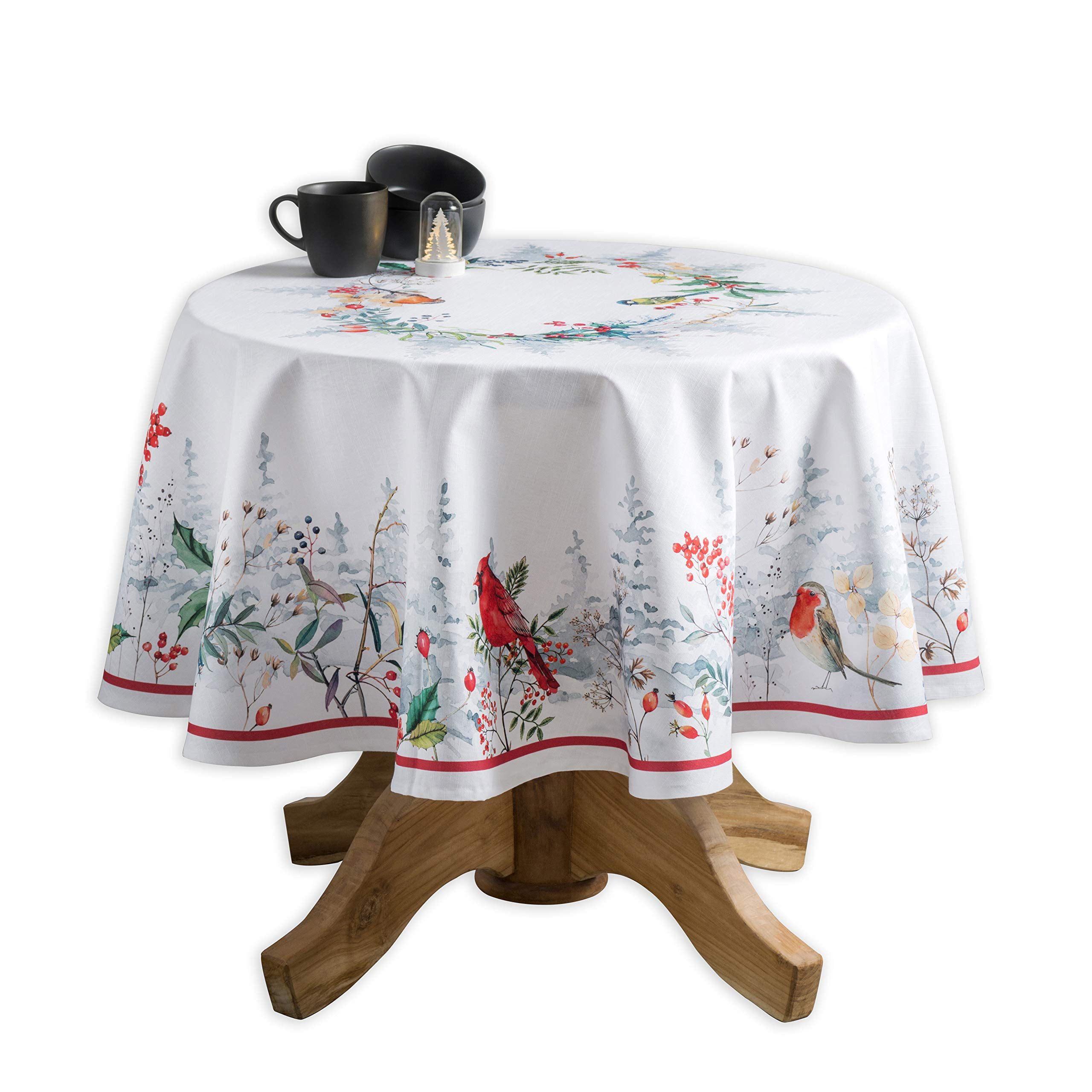 Maison d' Hermine Morzine 100% Cotton Tablecloth for Kitchen Dining ...