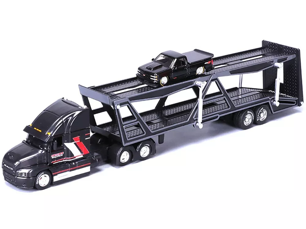 Maisto 1:64 Mack Transporter Open Trailer w/ 1993 Chevrolet 454 SS ...