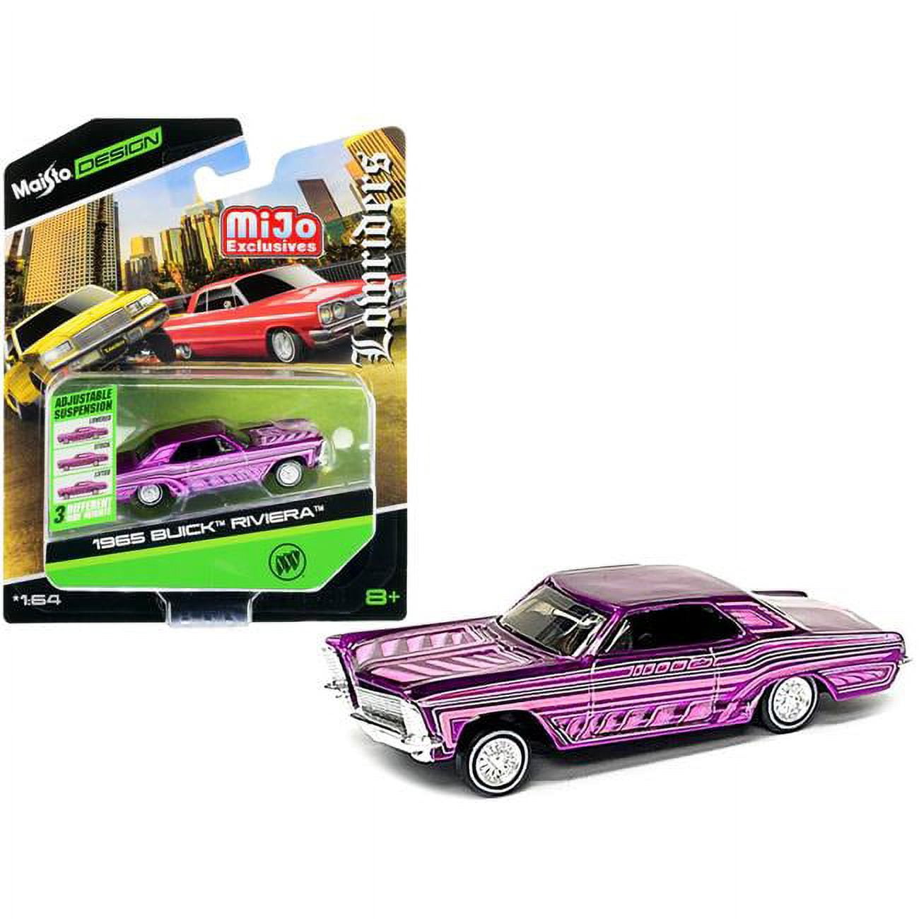Maisto 15494-21BRIV 3 in. 1-64 Scale Diecast 1965 Buick Riviera ...