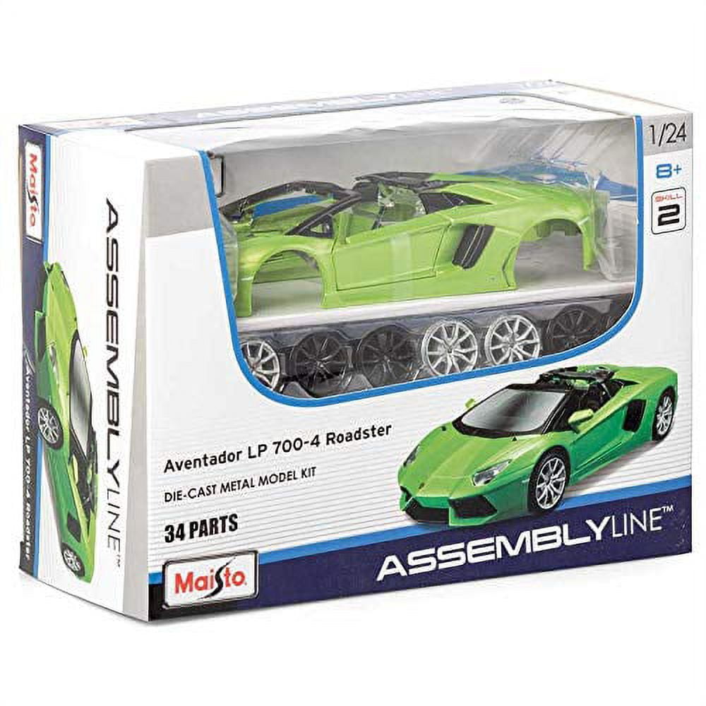 Maisto Assembly Line Lamborghini Aventador Roadster Die Cast Model Kit ...