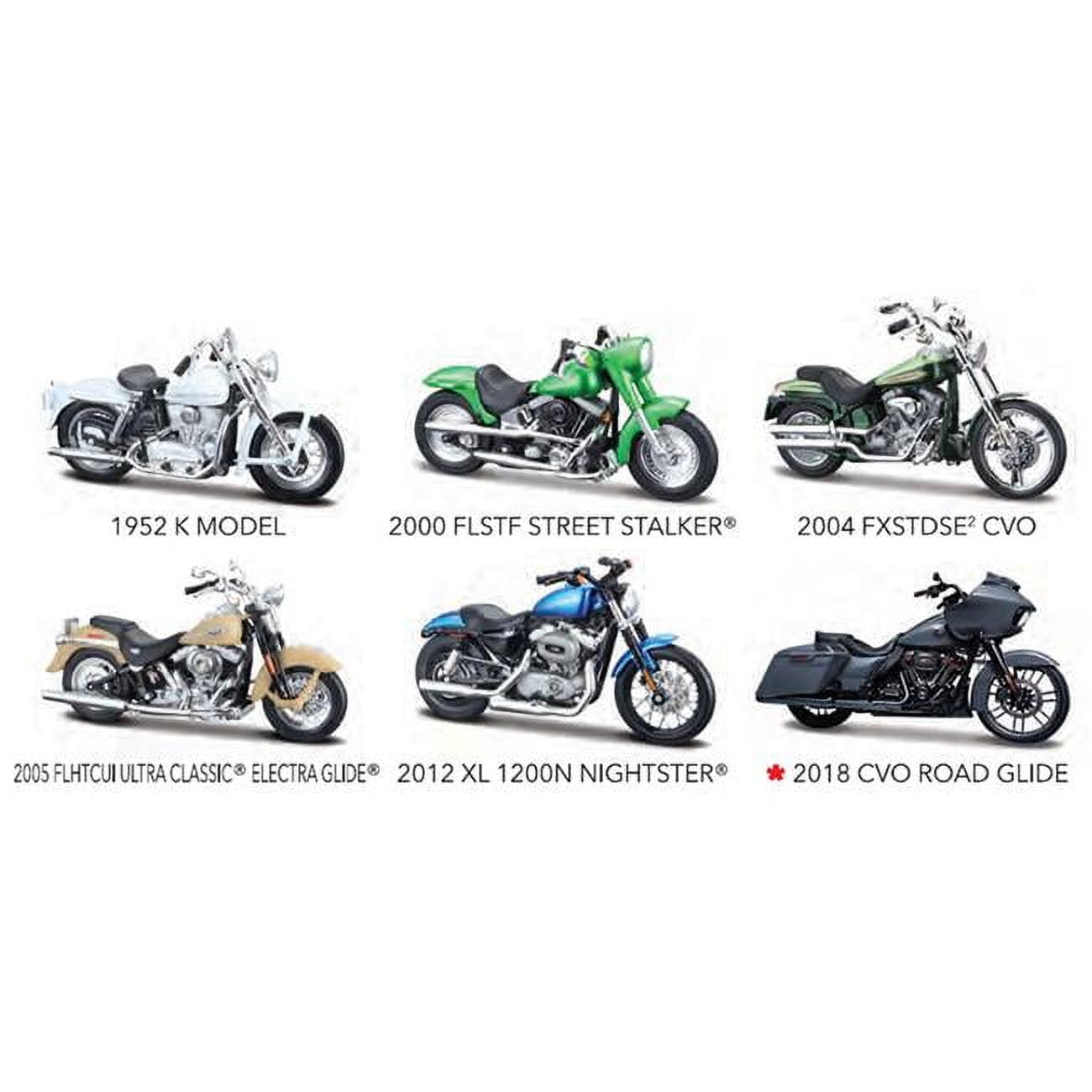 Maisto MAI31360AK-SET Harley-Davidson Series 37 Motorcycles Set - 6 ...