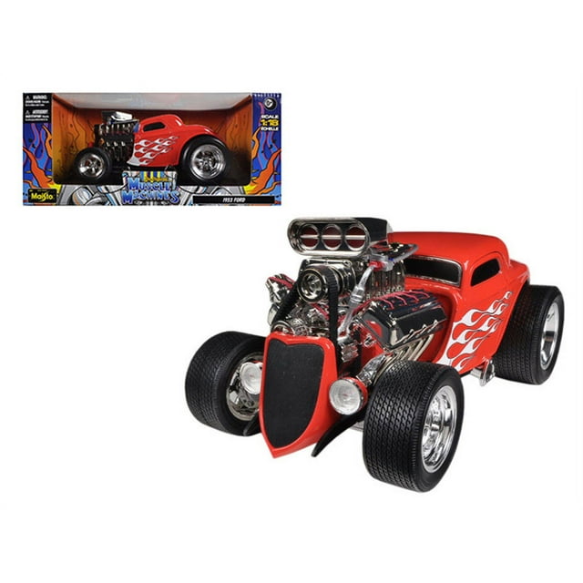 Maisto Muscle Machine 1:18 Scale Vehicle 1933 Ford Free-rolling Wheels ...