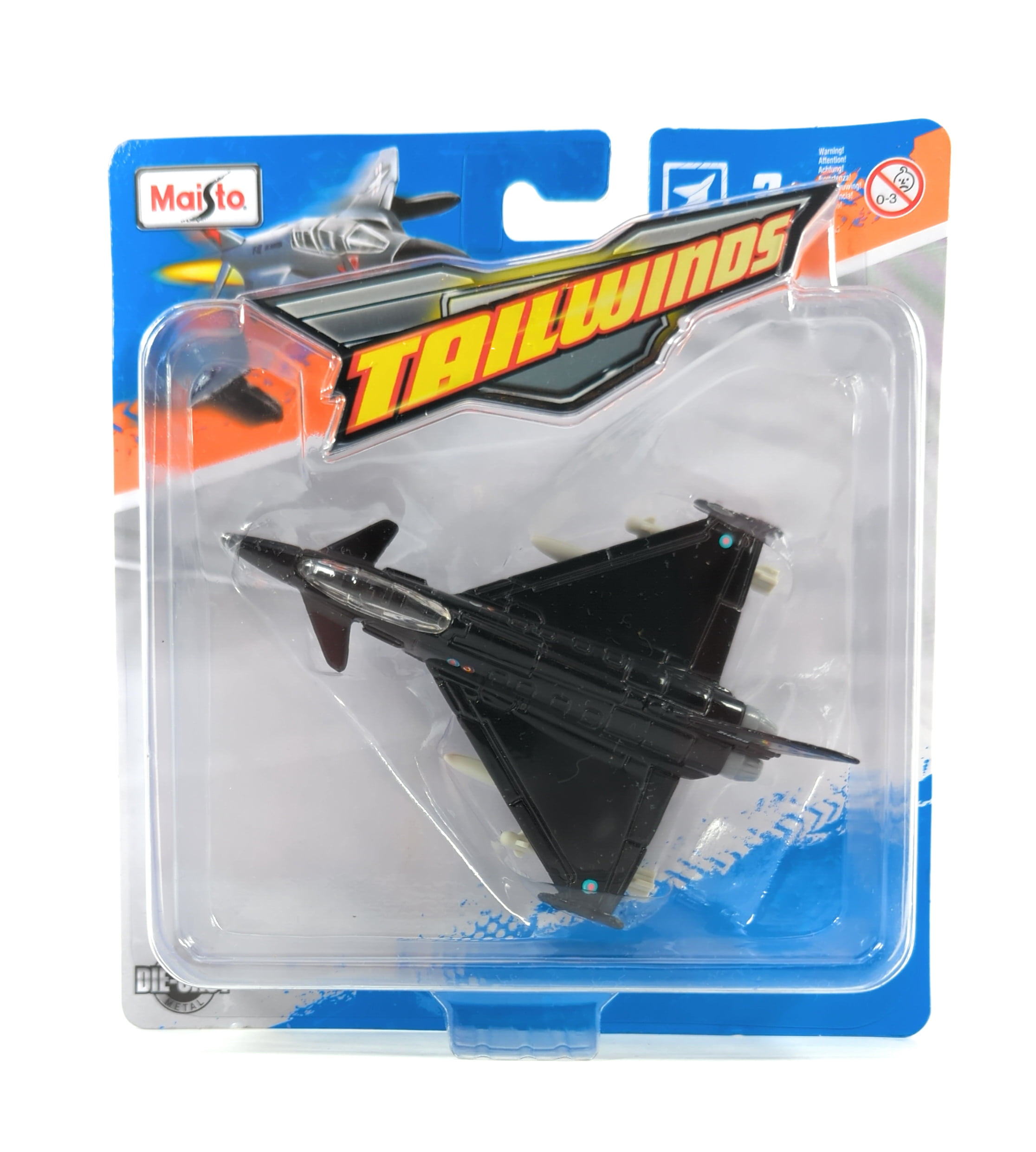 Maisto Tailwinds Black EF-2000 Eurofighter Typhoon Jet Die-Cast Metal 4 ...