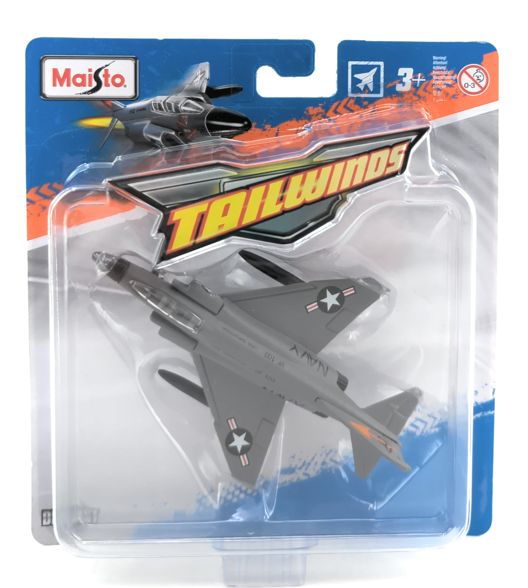 Maisto Tailwinds F-4 Phantom II Navy Twin Jet Die-Cast Metal 4 Inch ...